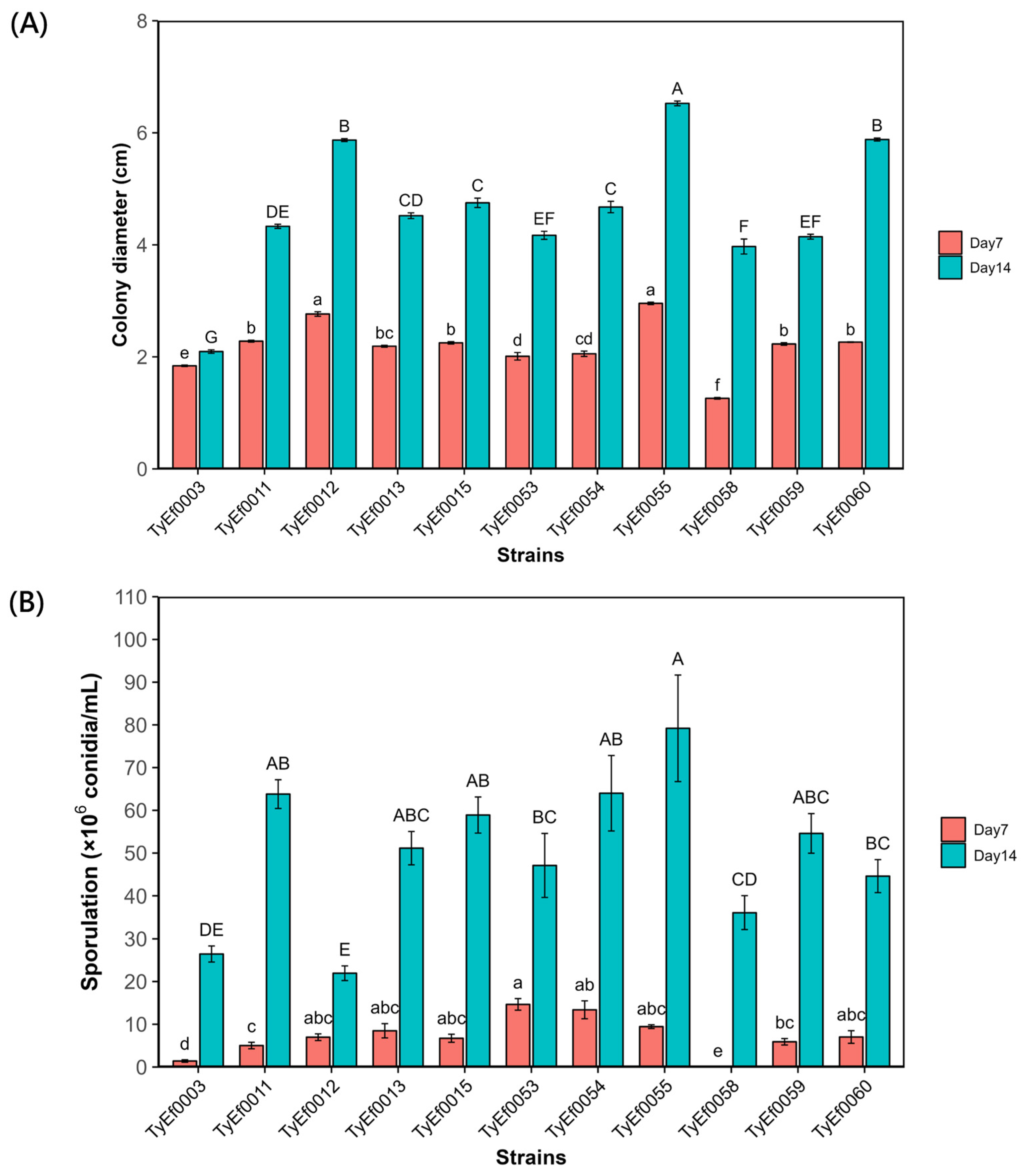 Screening of High-Virulence and High-Yield Beauveria bassiana Strains ...