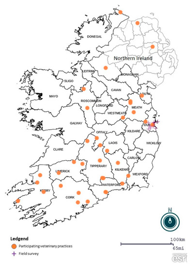 A Survey of Ticks Infesting Dogs and Cats in Ireland