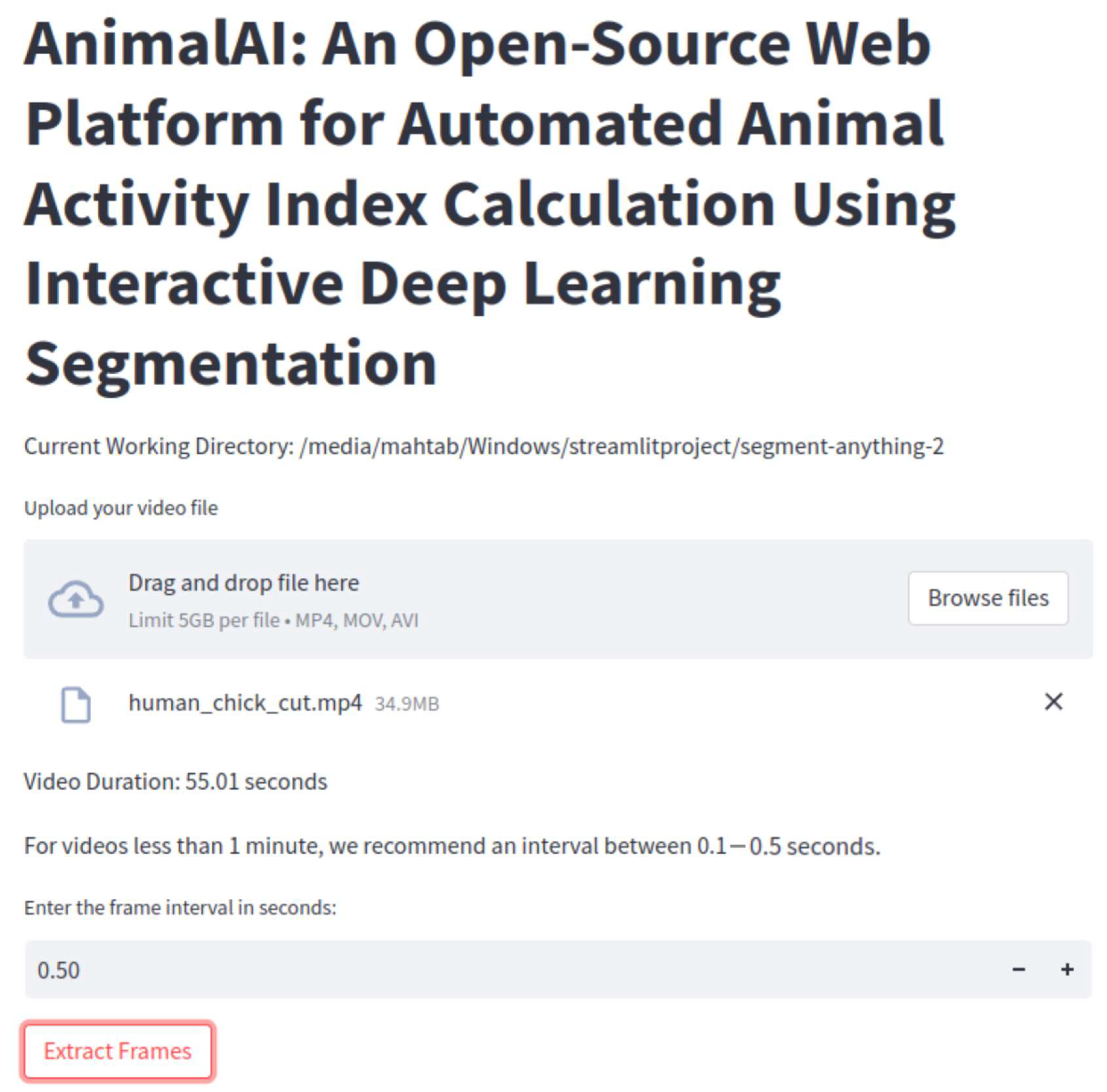 AnimalAI: An Open-Source Web Platform for Automated Animal Activity ...