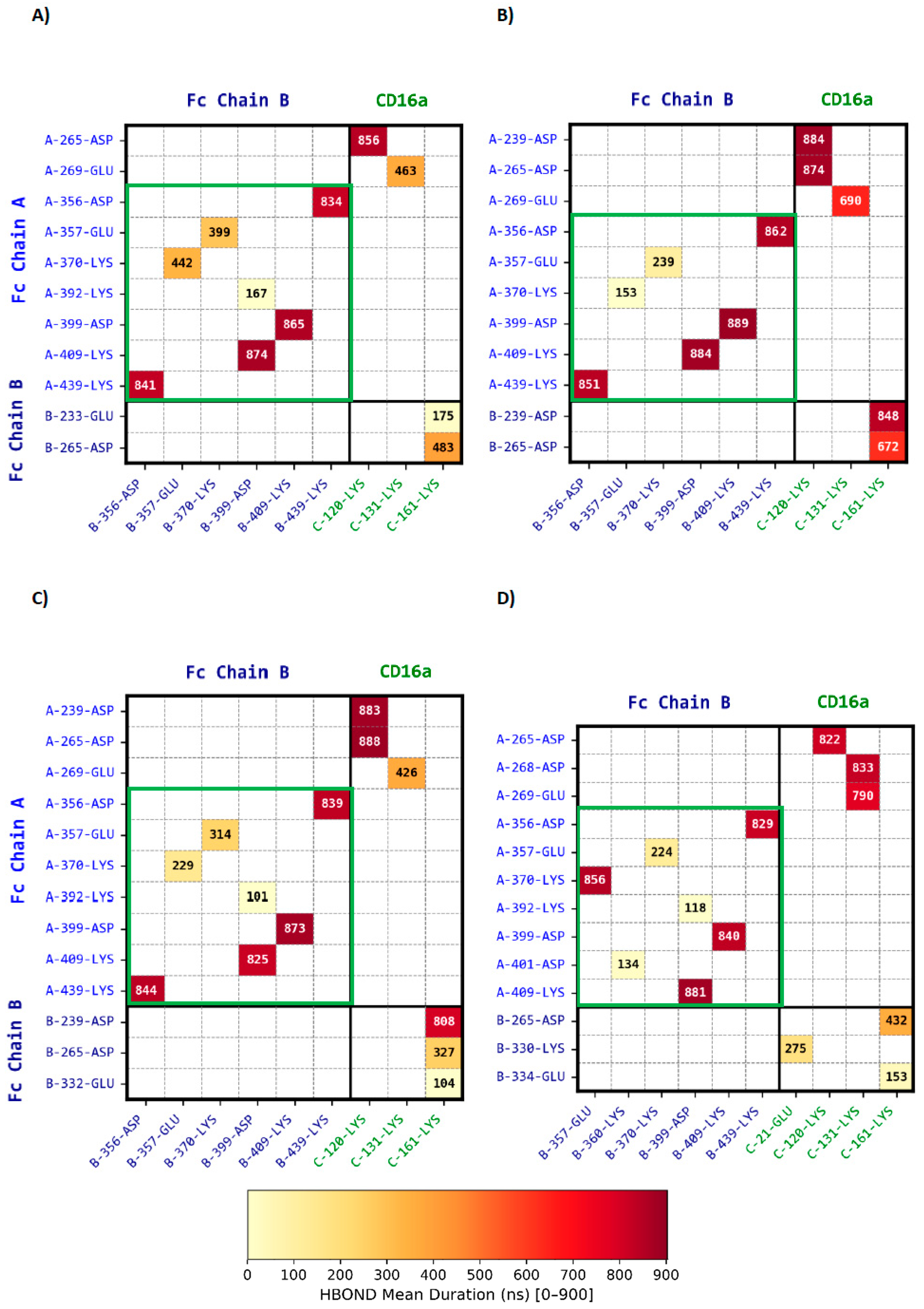Microsecond Dynamics of Fc–CD16a Recognition: Impact of Mutations, Core ...