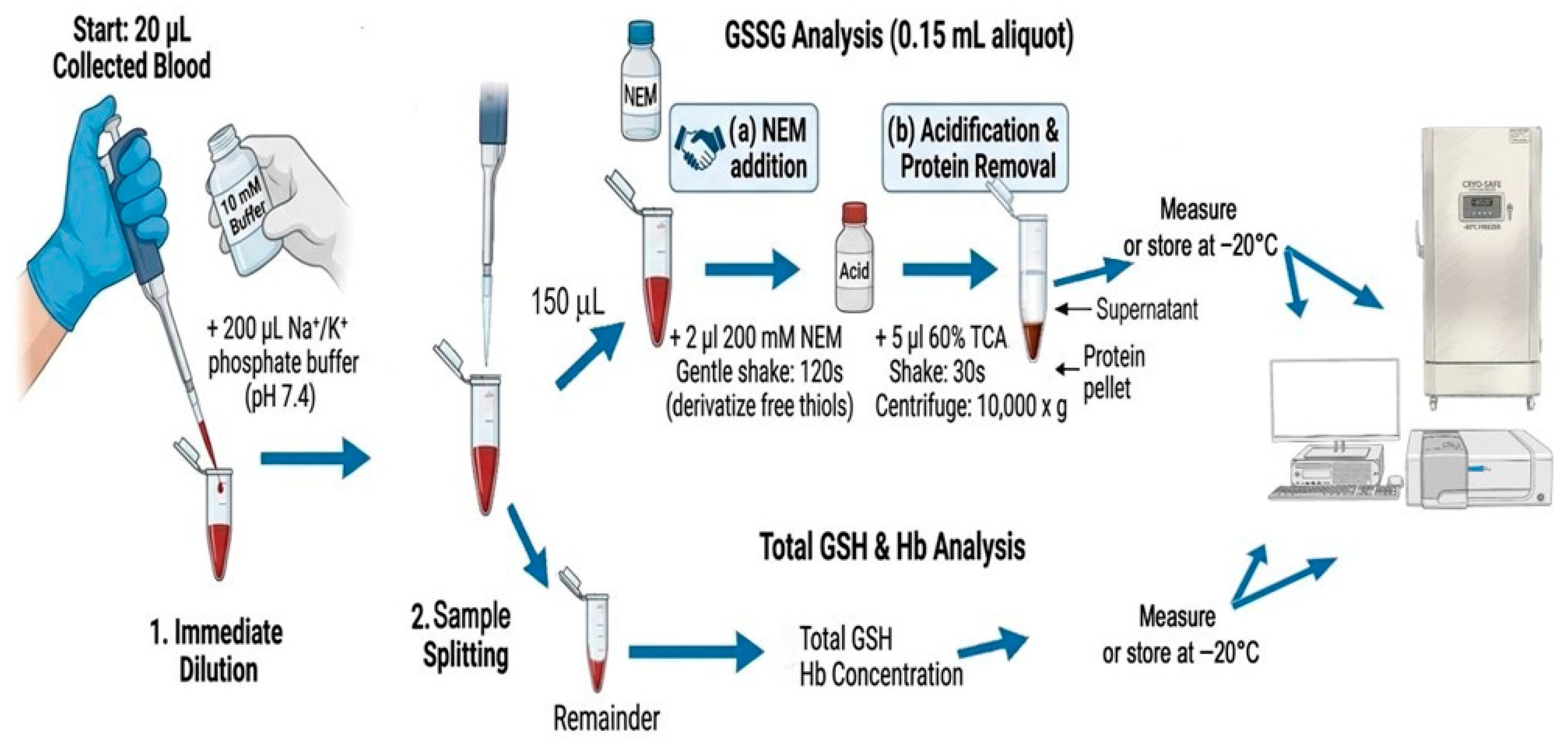 An Artifact-Free Assay for the GSH/GSSG Ratio Adapted for Finger-Stick ...