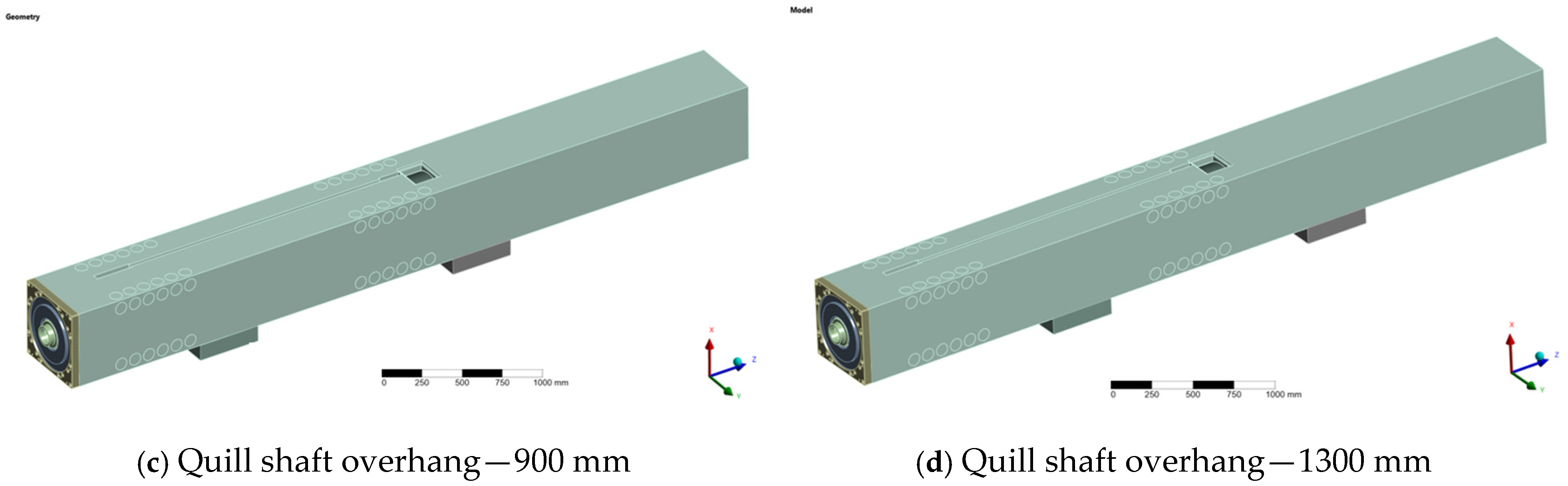 Hybrid Quill Shaft for a Multifunctional Portal Machine Tool Centre