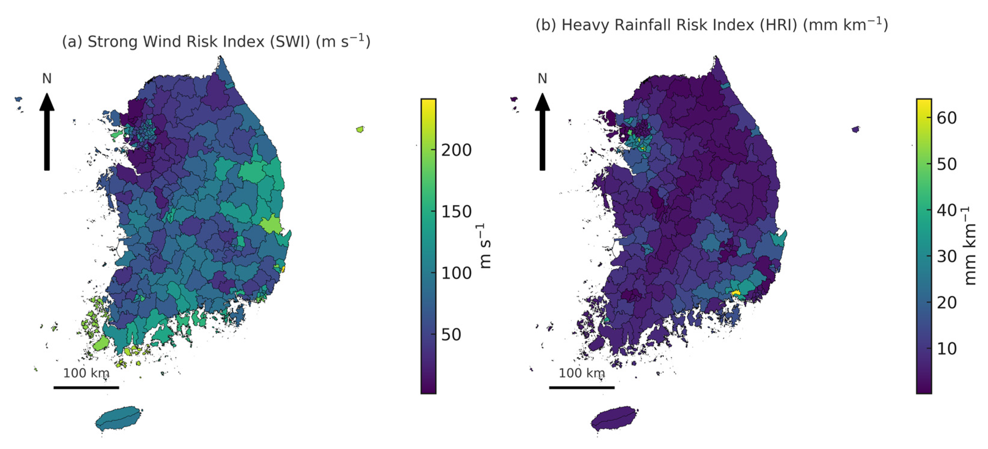Administrative-District-Level Risk Indices for Typhoon-Induced Wind and ...
