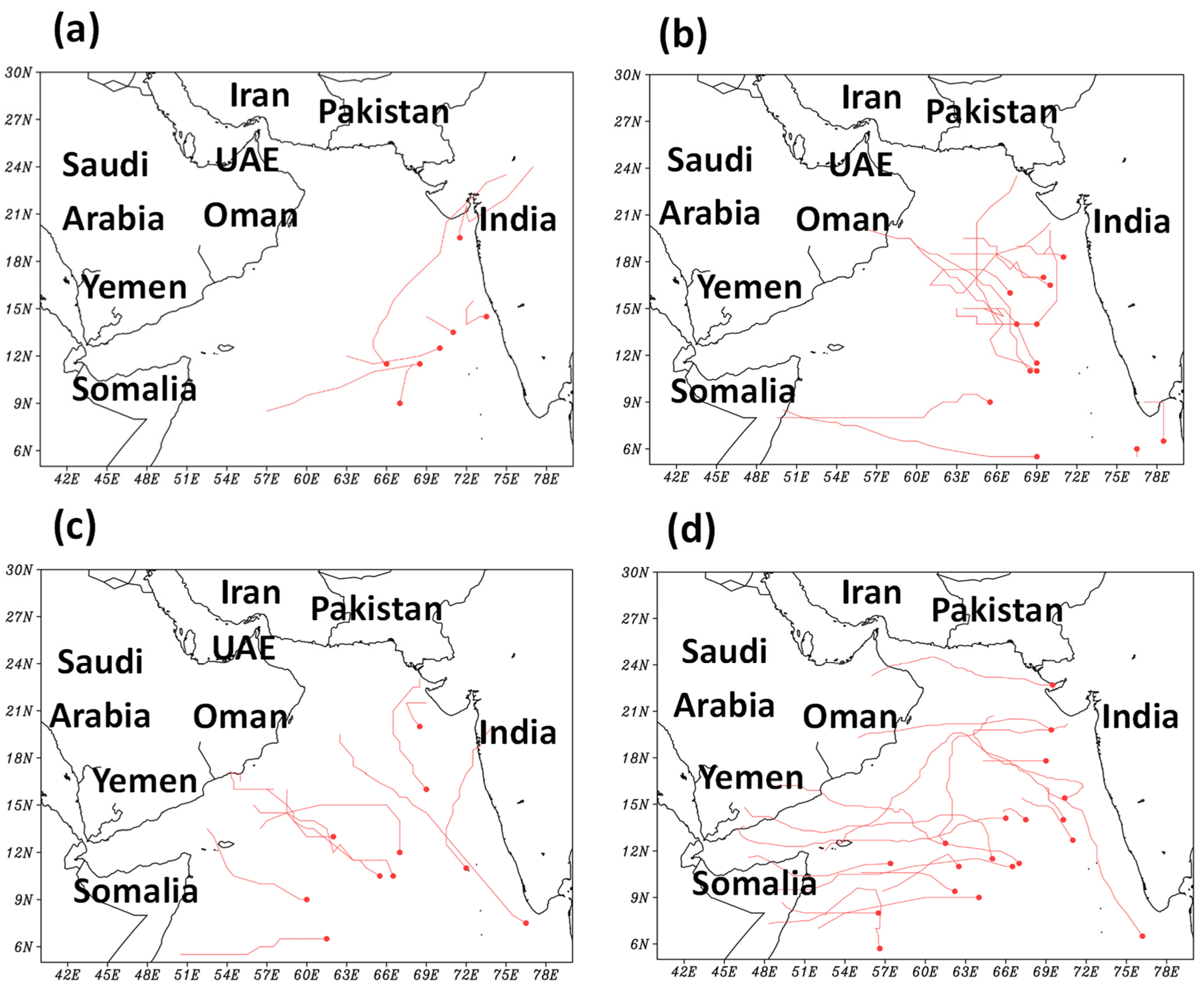 Spatiotemporal Variability of Tropical Cyclone Activity over the ...