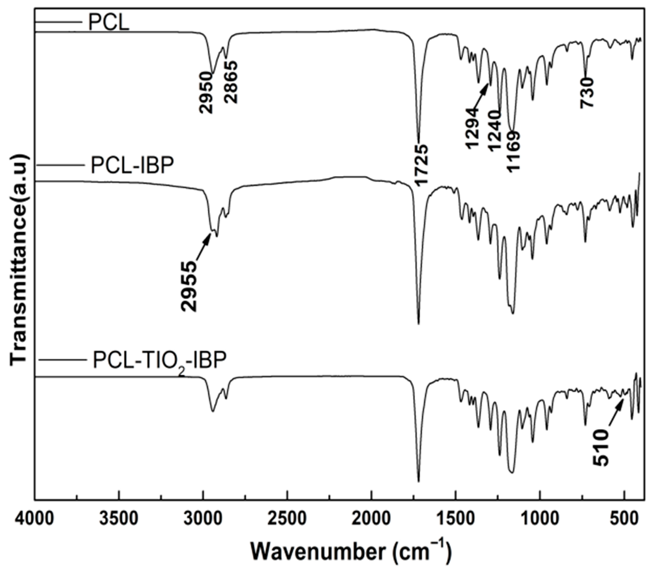 Synthesis and Characterization of Ibuprofen–TiO2 Functionalized PCL ...