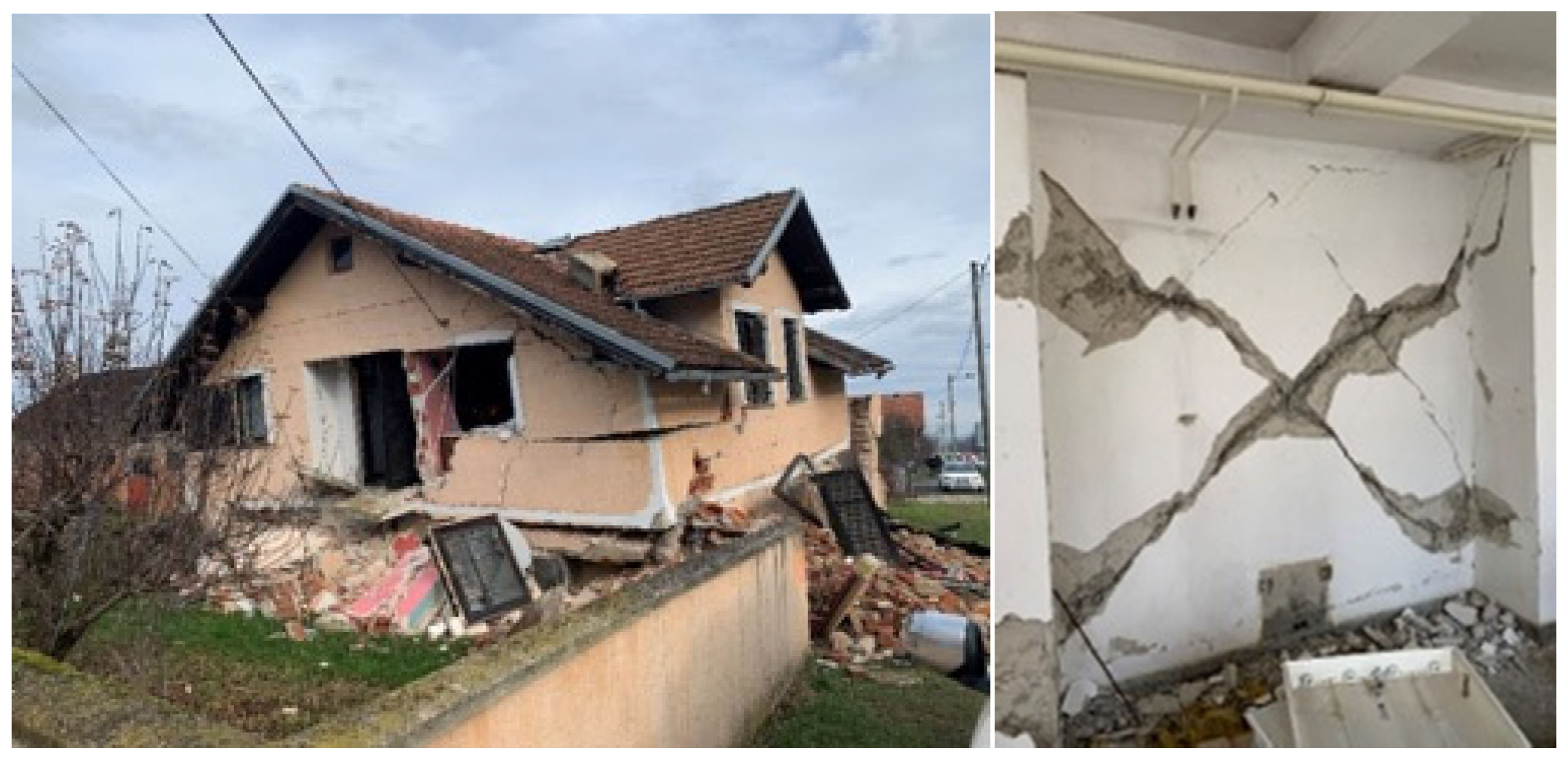 Earthquake Damaged House Before And After Earthquake Damaged House Before And After