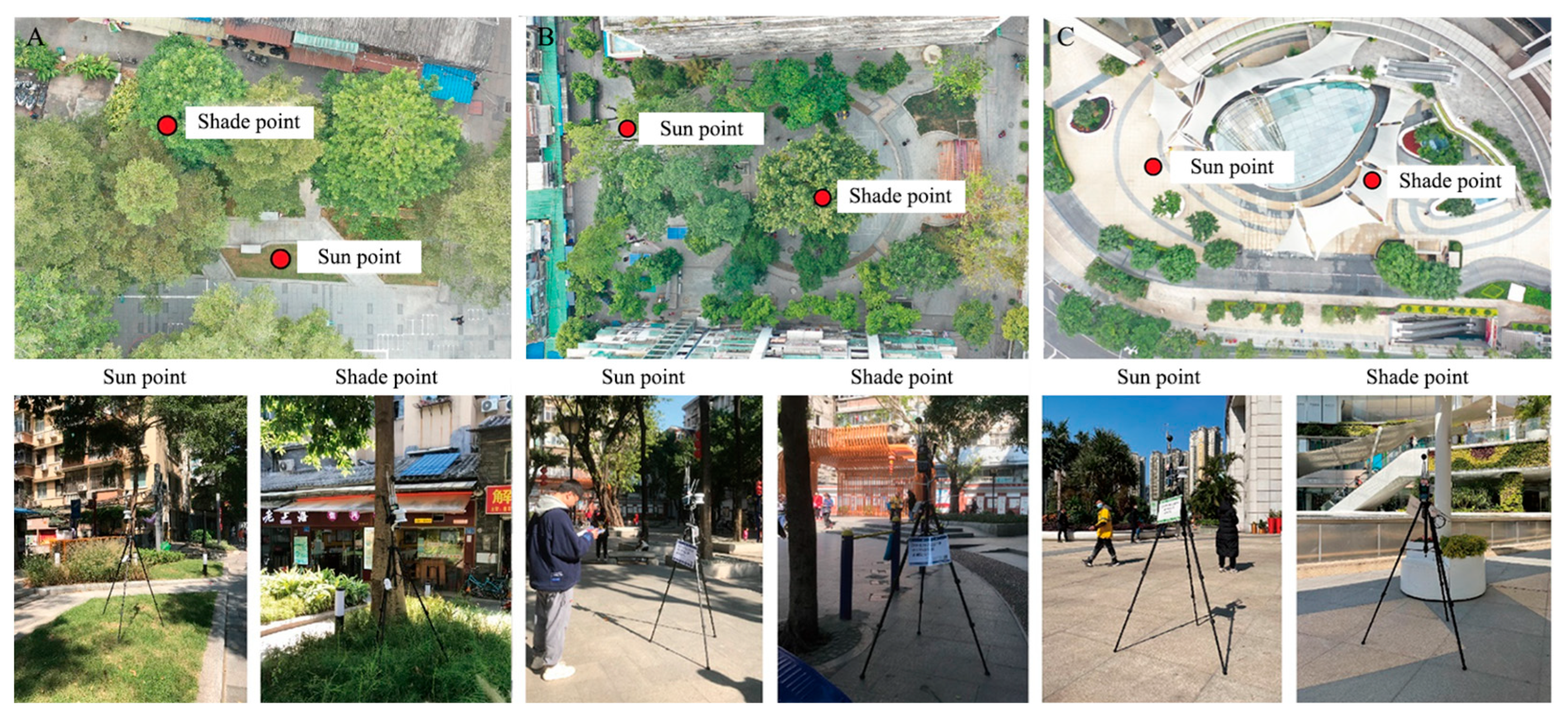 Thermal Characteristics of Pocket Parks in Hot–Humid Cities Based on ...