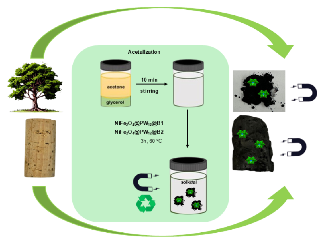 Magnetic Polyoxometalate@Biochar Catalysts for Selective Acetalization ...