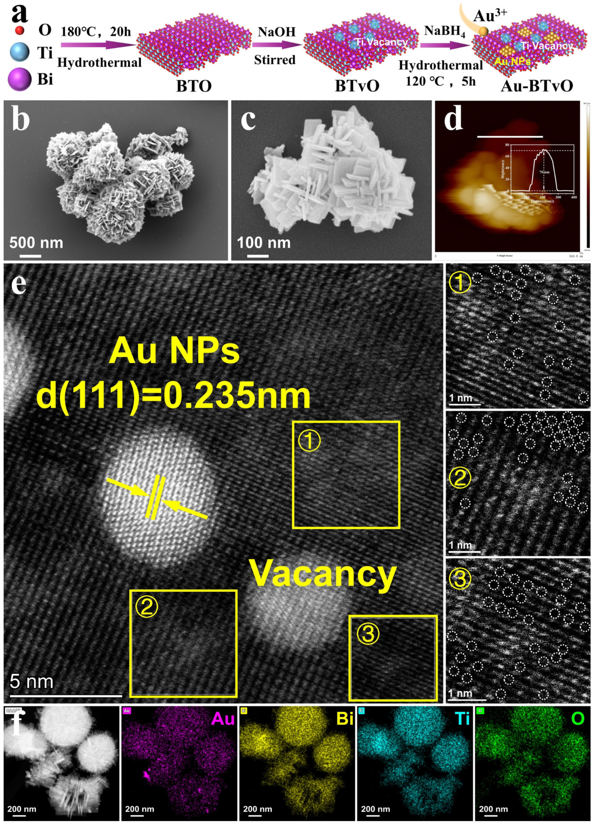Tailoring Interfacial Charge Transfer via Defect-Mediated Au/Bi4Ti3O12 ...