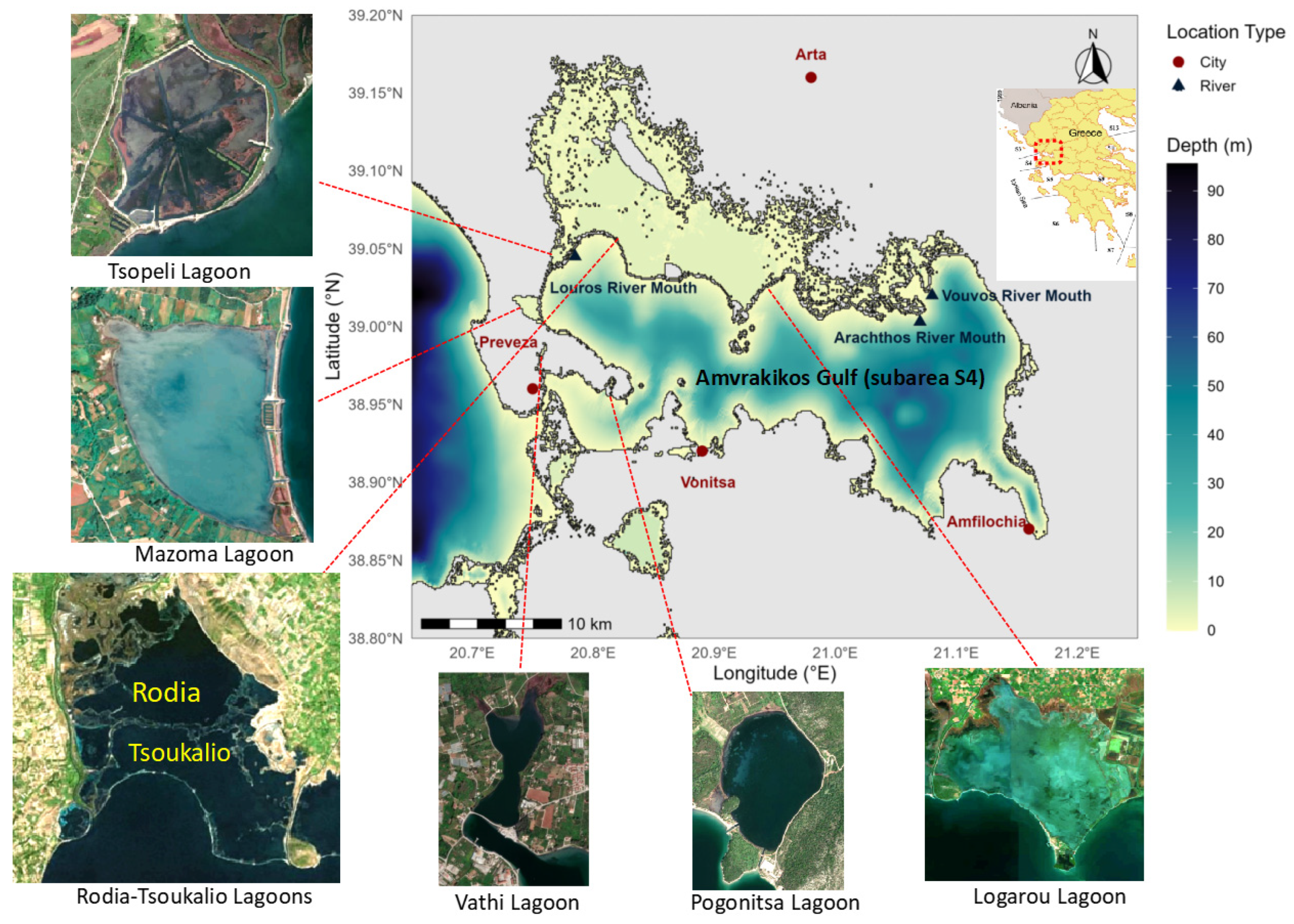 Four Decades of Changes in Greek Coastal Lagoons (Amvrakikos Gulf ...