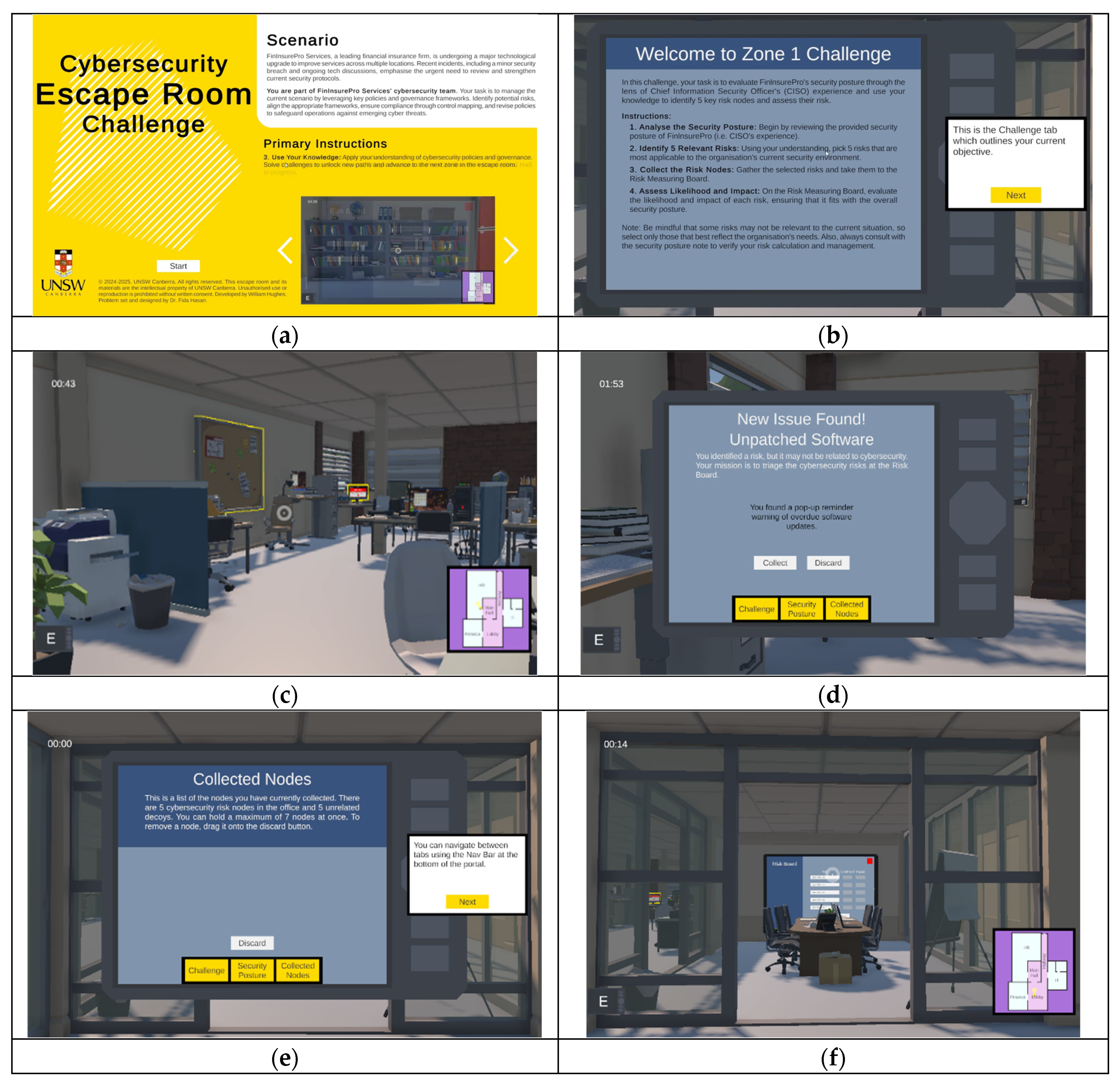 Game On: A Developmental Approach to UNSW Cyber Escape Room for ...