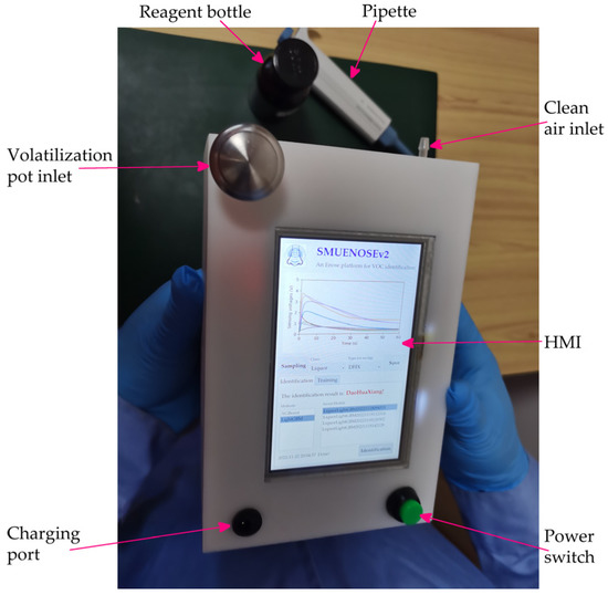 An Integrated Handheld Electronic Nose for Identifying Liquid Volatile ...