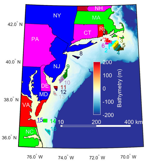 Extreme Wind and Waves in U.S. East Coast Offshore Wind Energy Lease Areas