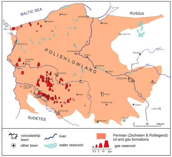 Hydrogen Storage Potential in Natural Gas Deposits in the Polish Lowlands
