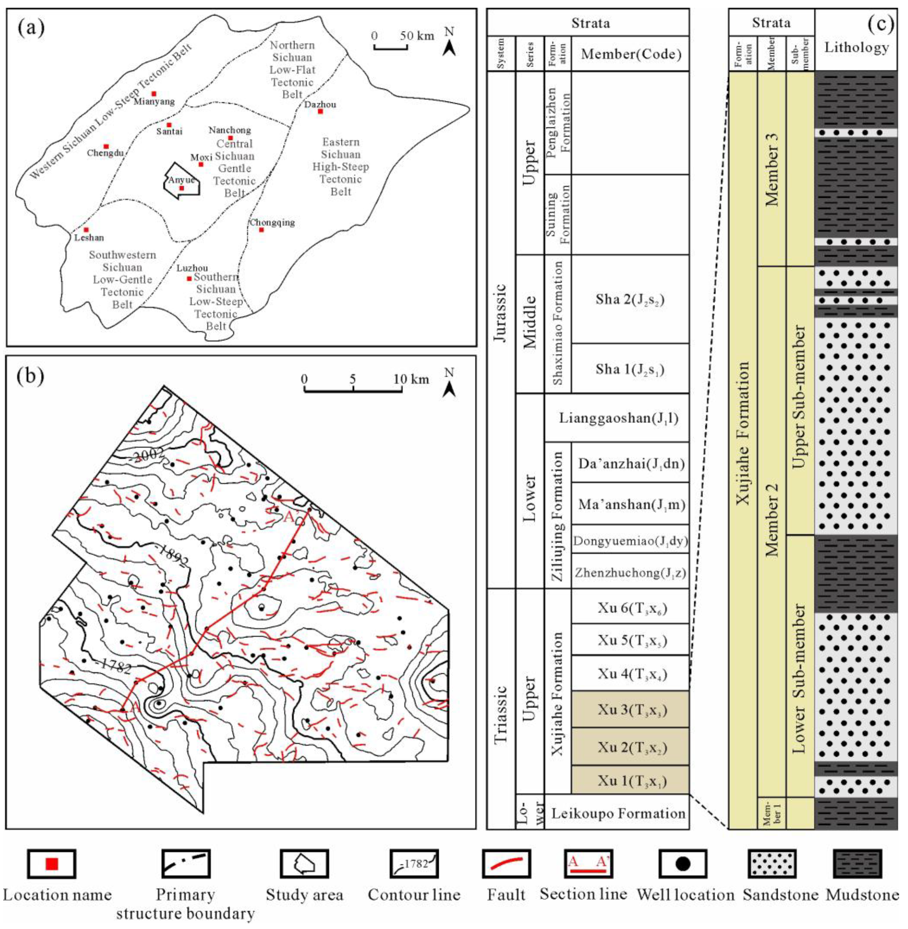 Source–Reservoir Structure of Member 2 of Xujiahe Formation and Its ...