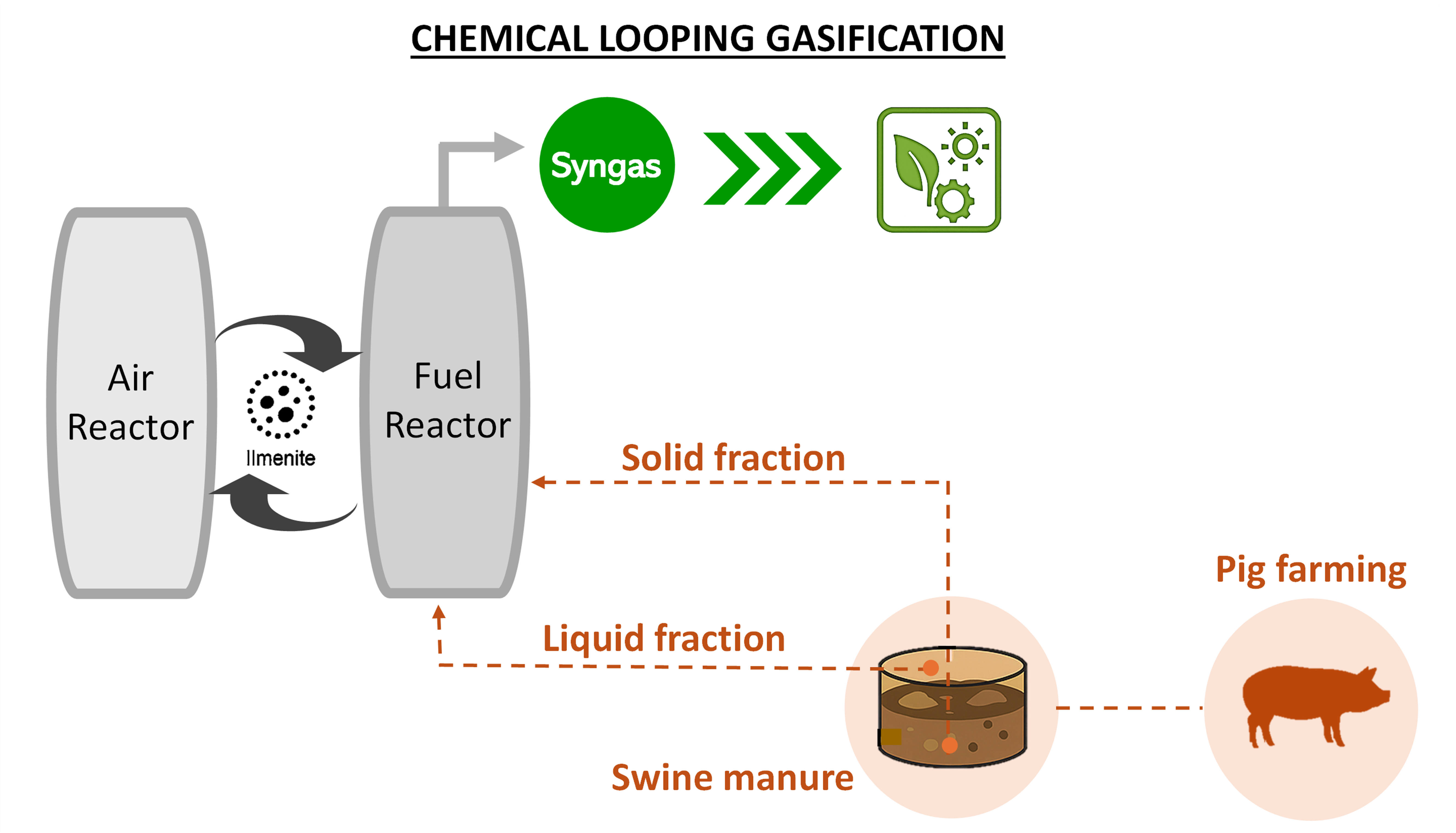 Syngas Production from Liquid and Solid Fractions of Swine Manure in a ...