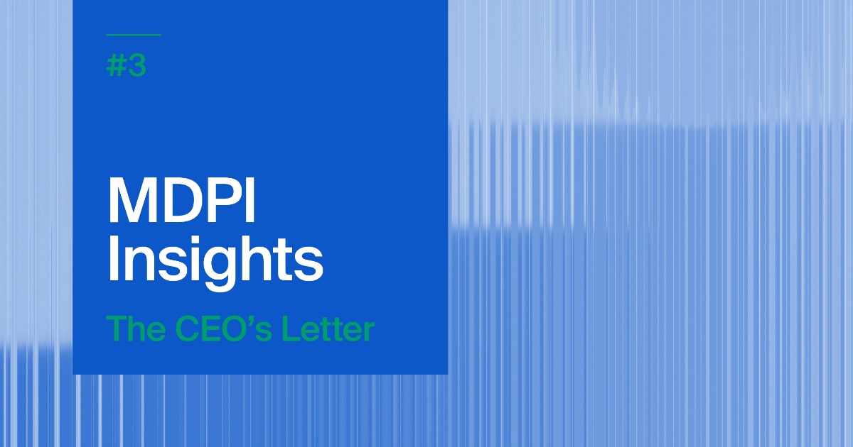 MDPI Insights: The CEO's Letter #3 - Sustainability and Co-opetition