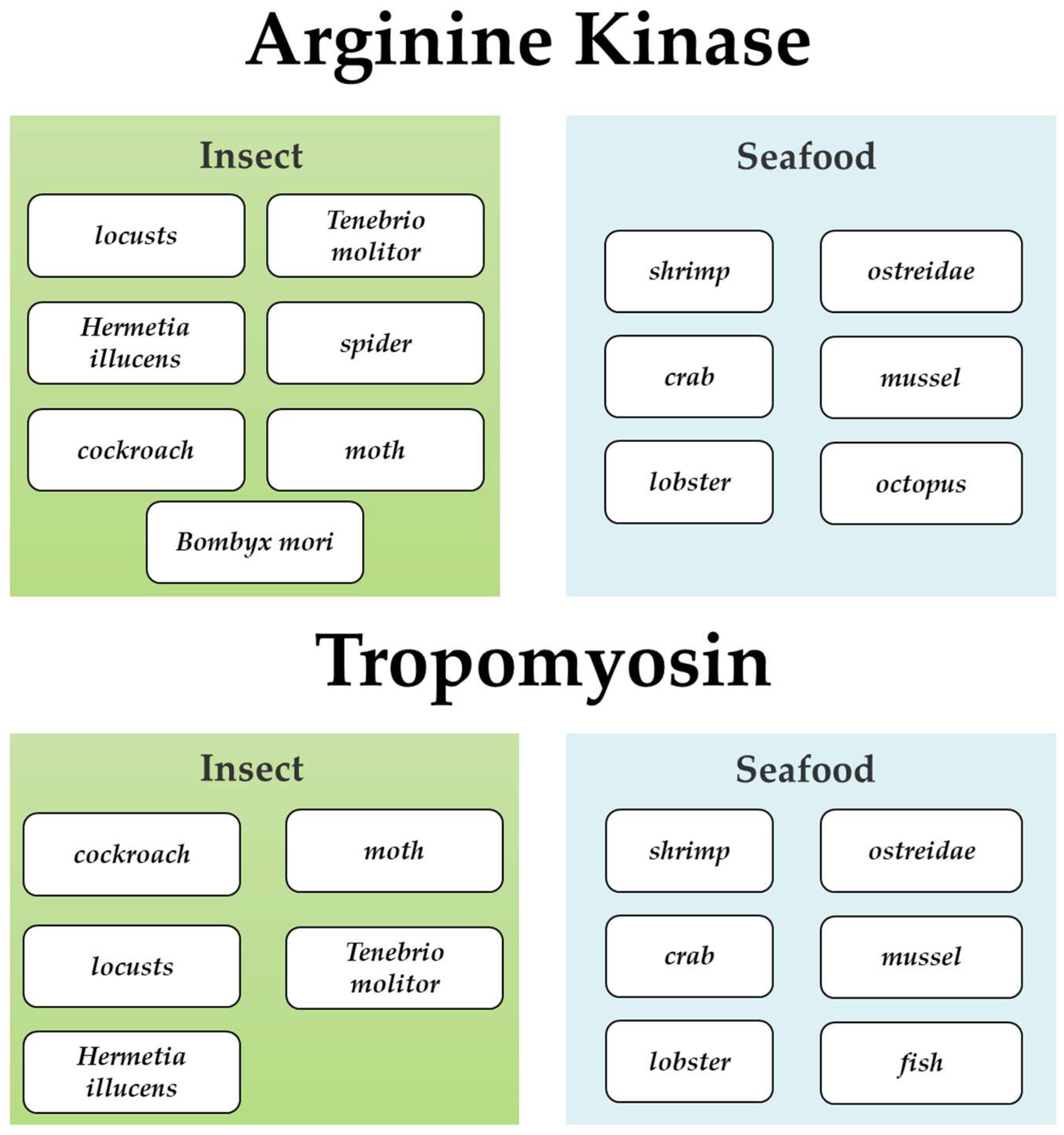 Sustainable Emerging Proteins: Allergenic Proteins in Edible Insects ...