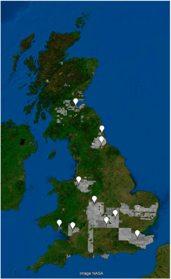 Historic Urban Tree Canopy Cover of Great Britain