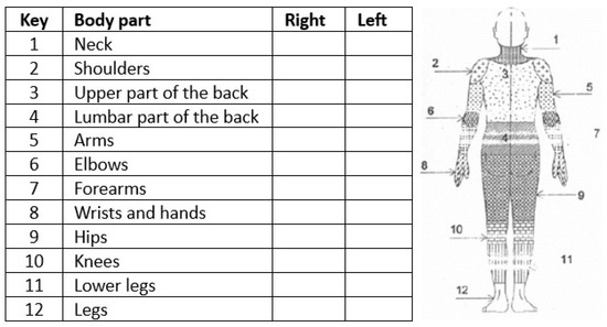 The Magnitude of Fatigue Recorded in Individual Body Parts of Chainsaw ...