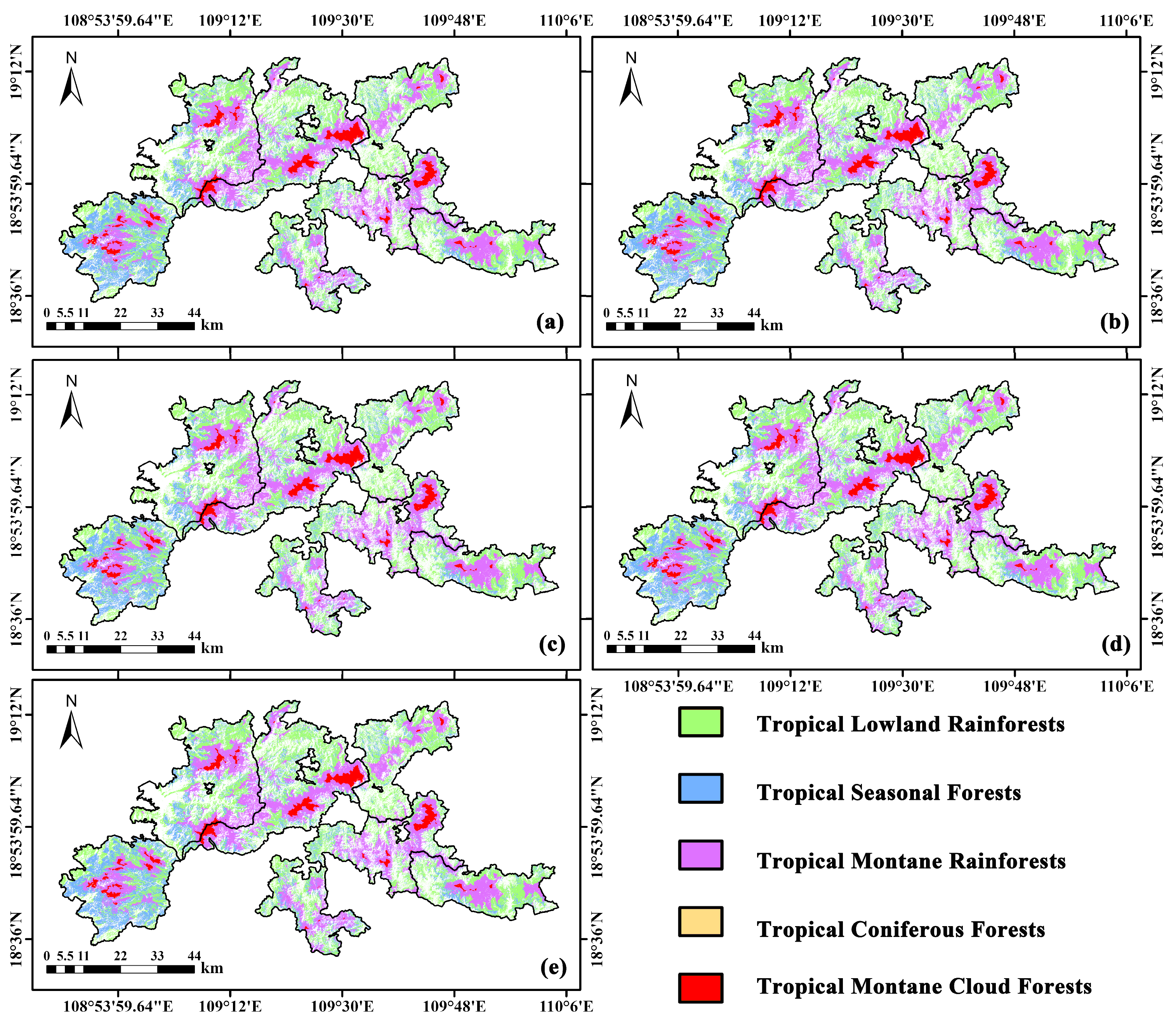 Spatiotemporal Dynamics of Forest Biomass in the Hainan Tropical ...