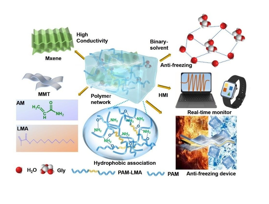 Highly Sensitive MXene/MMT-Based Hydrogel for Wearable Sensors and ...
