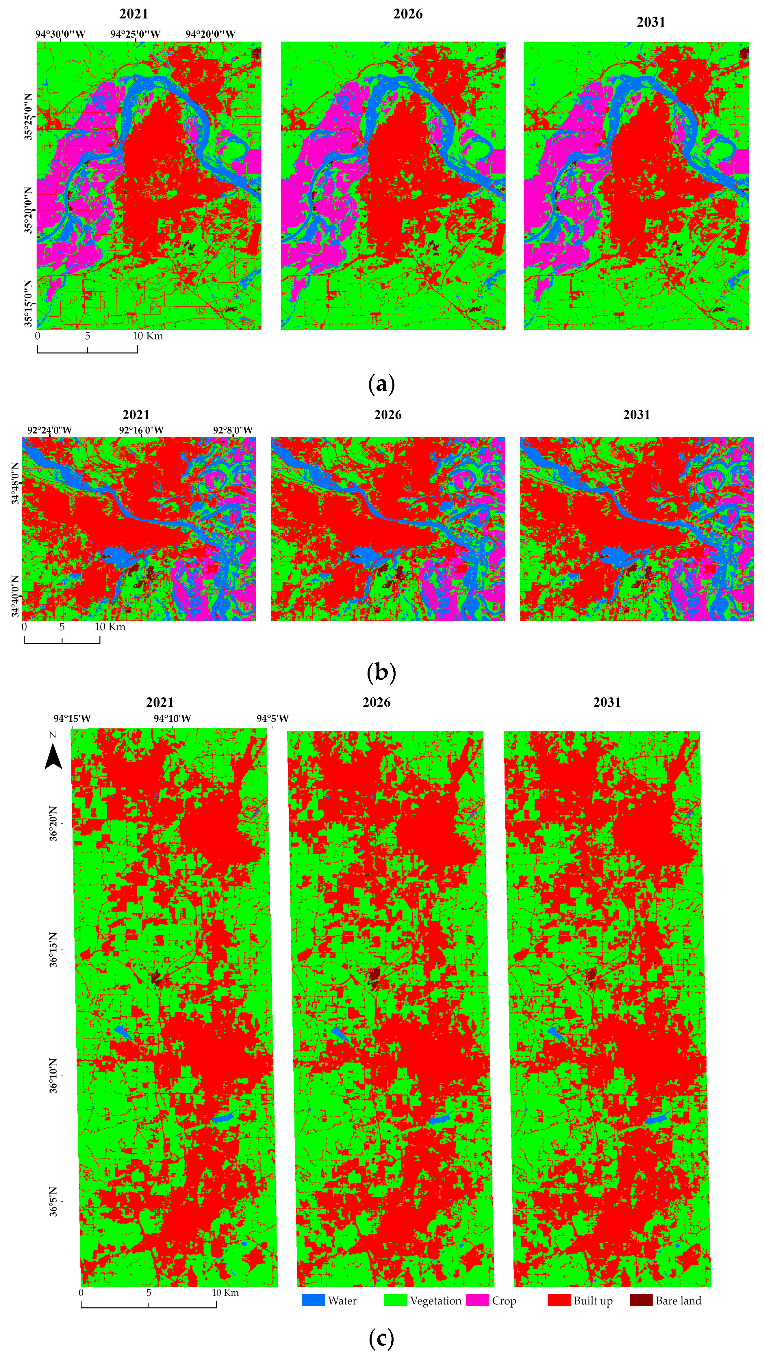 An Integrated CA–Markov Modeling Framework for Forecasting Land Use and ...