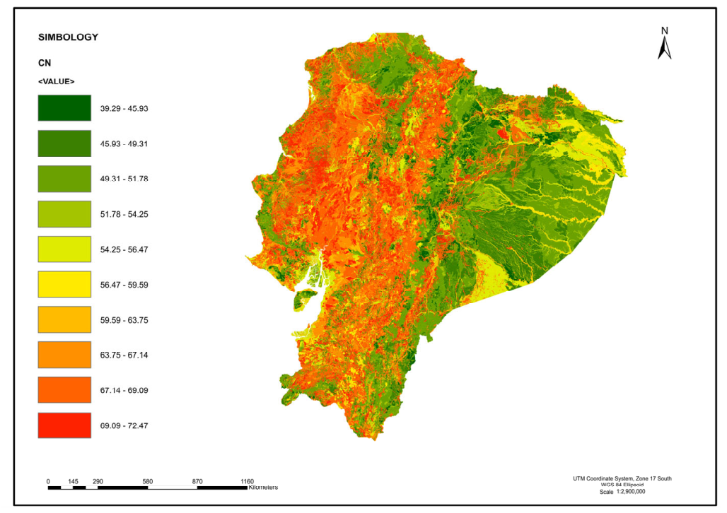 Distributed Estimation of the Curve Number (CN) in Continental Ecuador ...