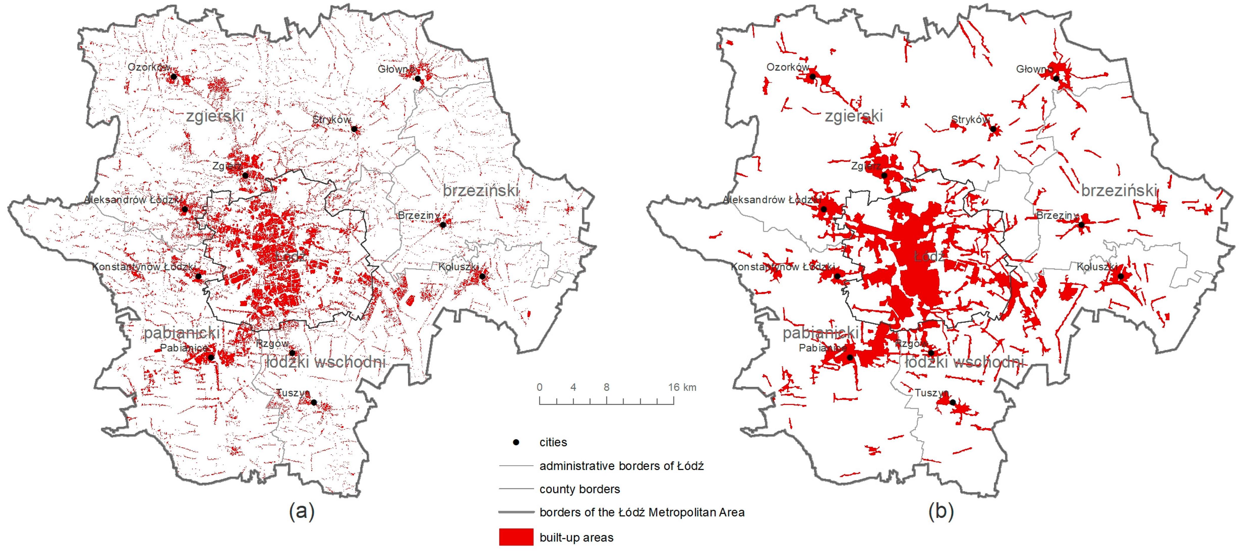 Scale and Aggregation Effects of MAUP on Built-Up Area Concentration ...
