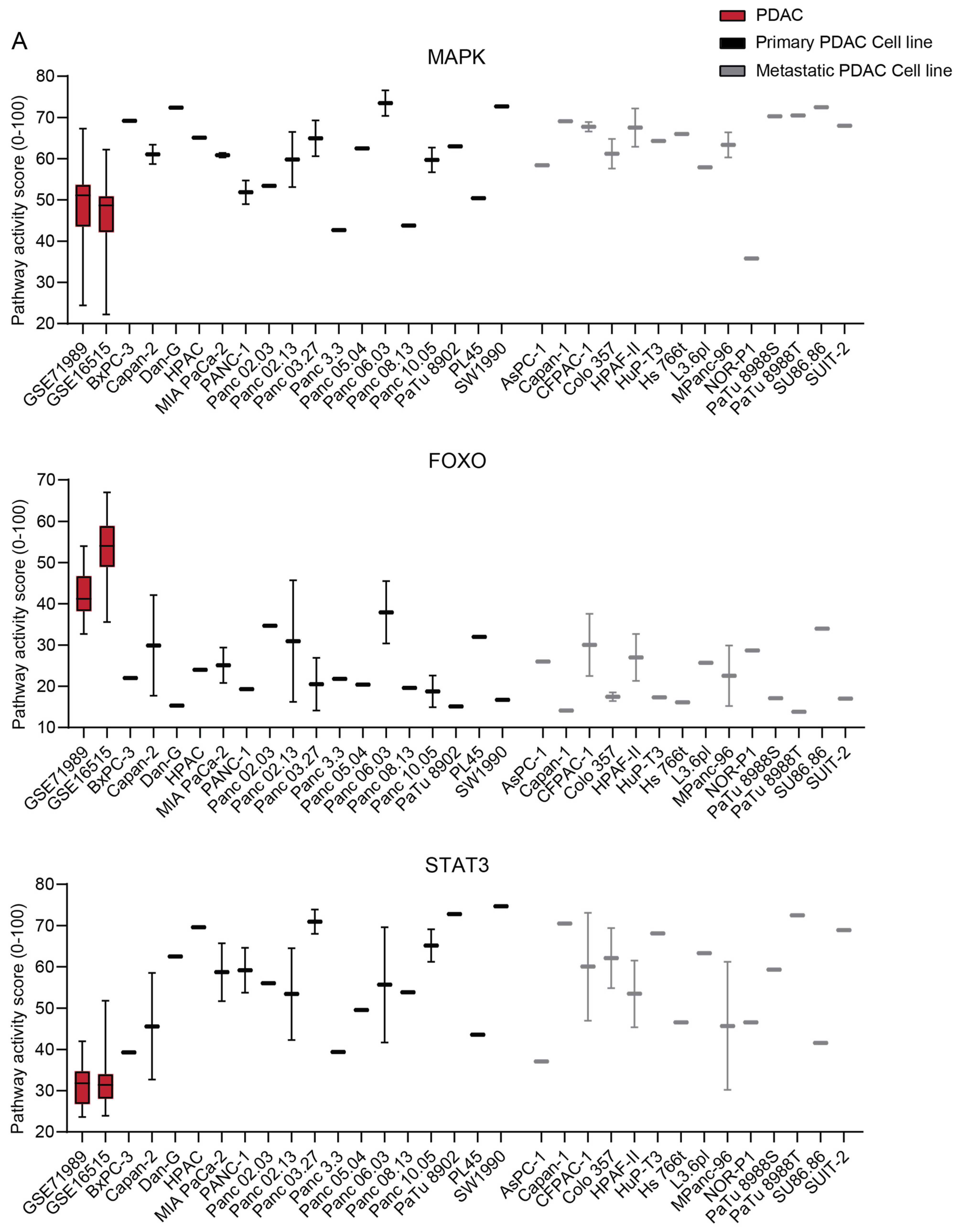 Quantification of Signal Transduction Pathway Activity in Pancreatic ...