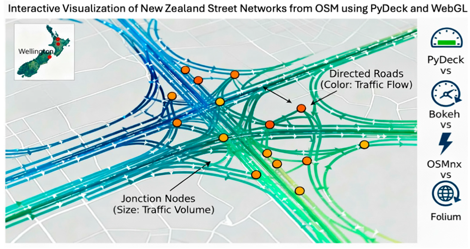 Interactive Visualisation of Complex Street Network Graphs from OSM in ...