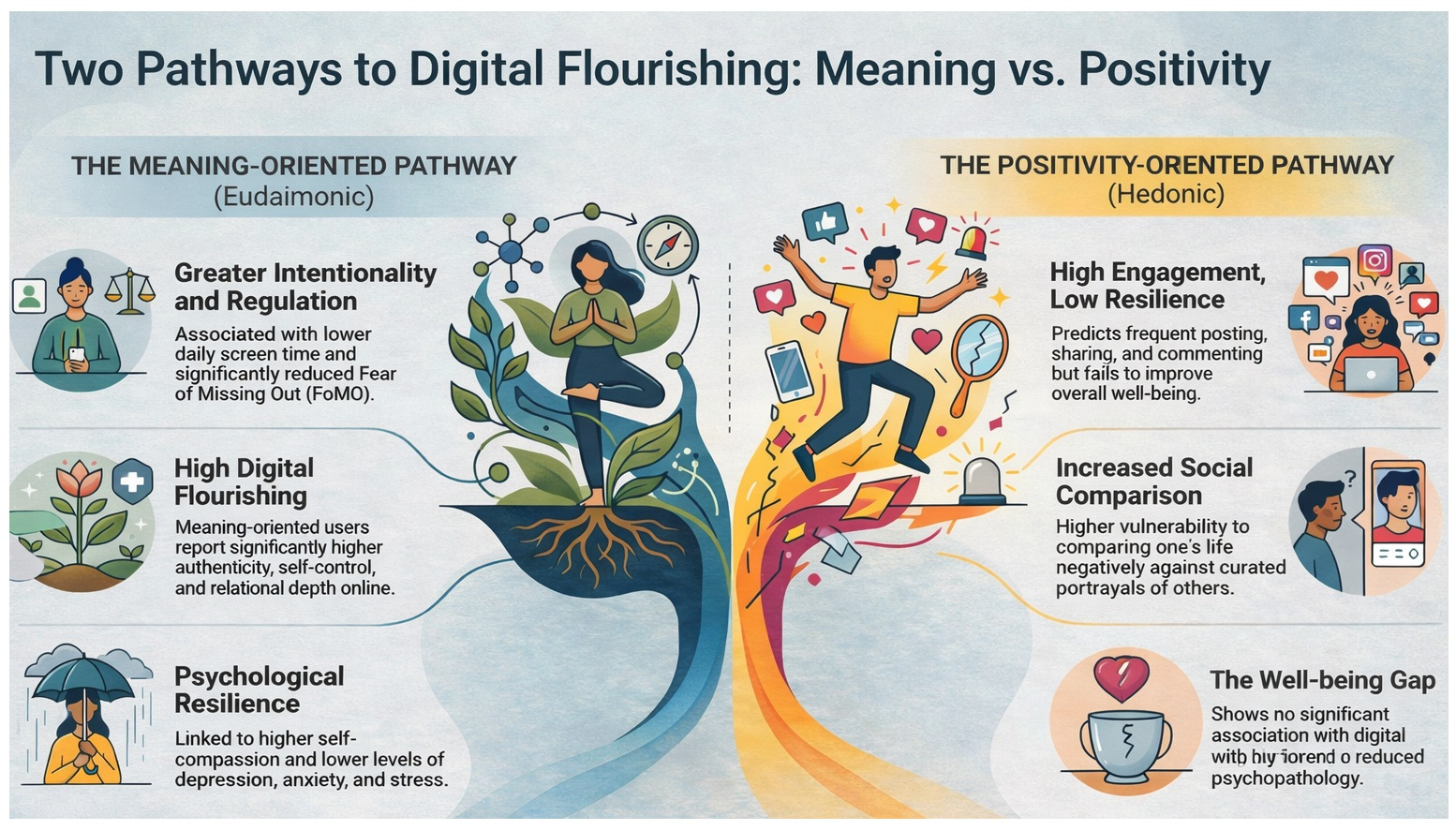 Two Pathways to Digital Flourishing: How Meaning and Positivity ...