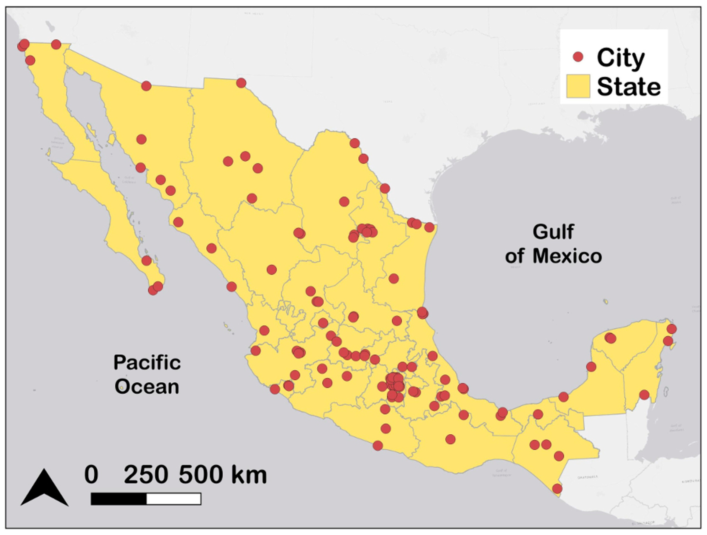 Population Density Map Of Mexico Population Density Map Of Mexico