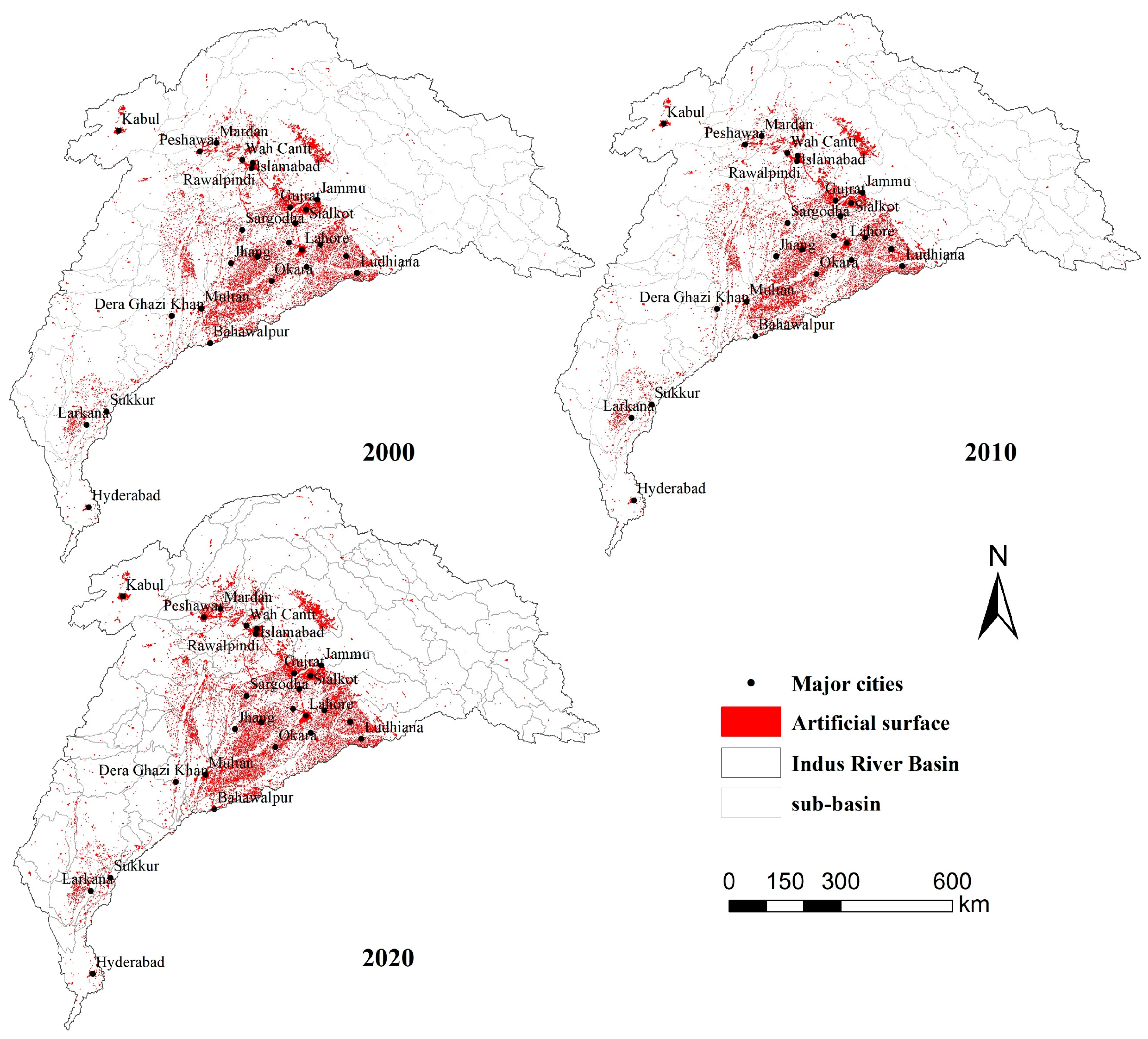 Quantifying Urban Expansion and Its Driving Forces in the Indus River ...