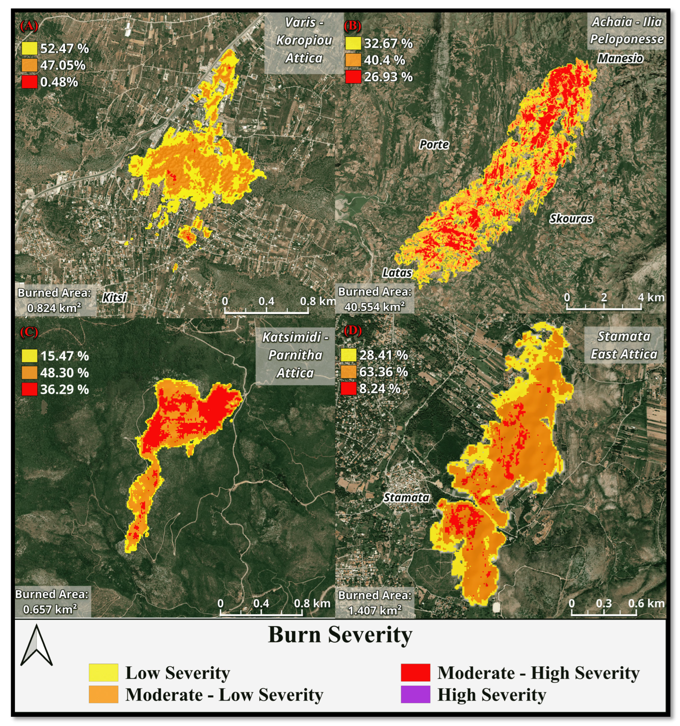 Geospatial and Sentinel-2 Analysis of Mediterranean Wildfire Severity ...