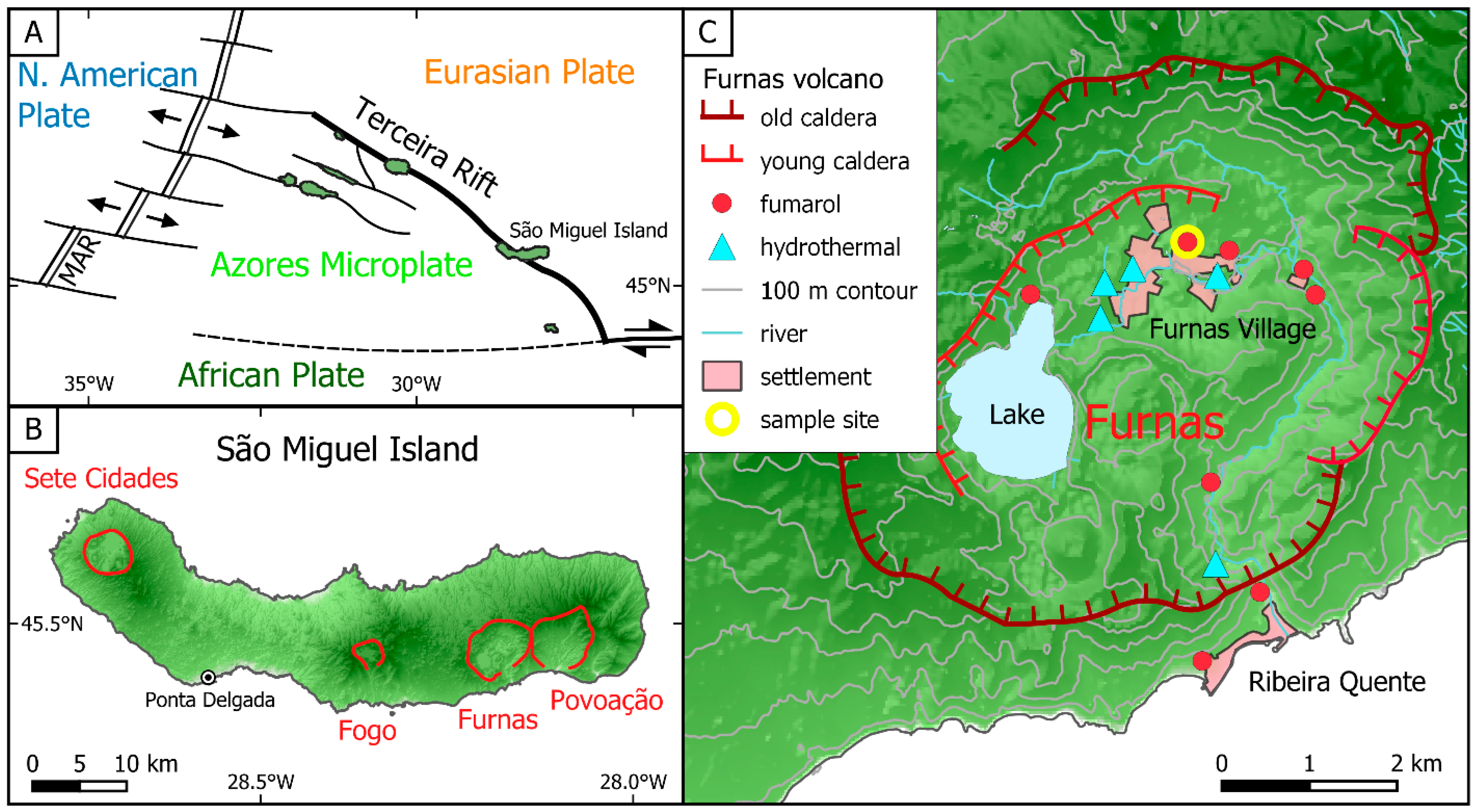 Small-Scale Mineral and Microbial Heterogeneities near a Fumarole at ...