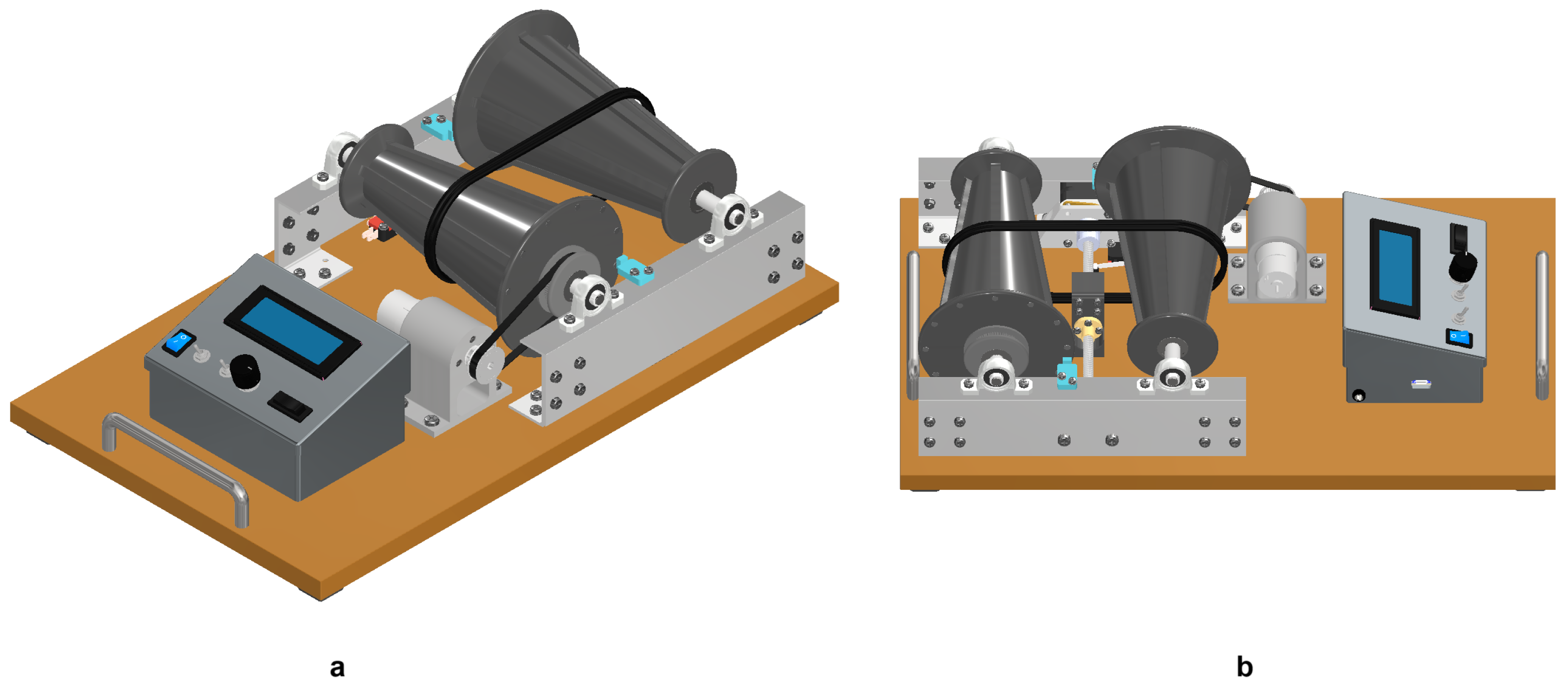 Dual Cone Continuously Variable Transmission Model Controlled by LabVIEW