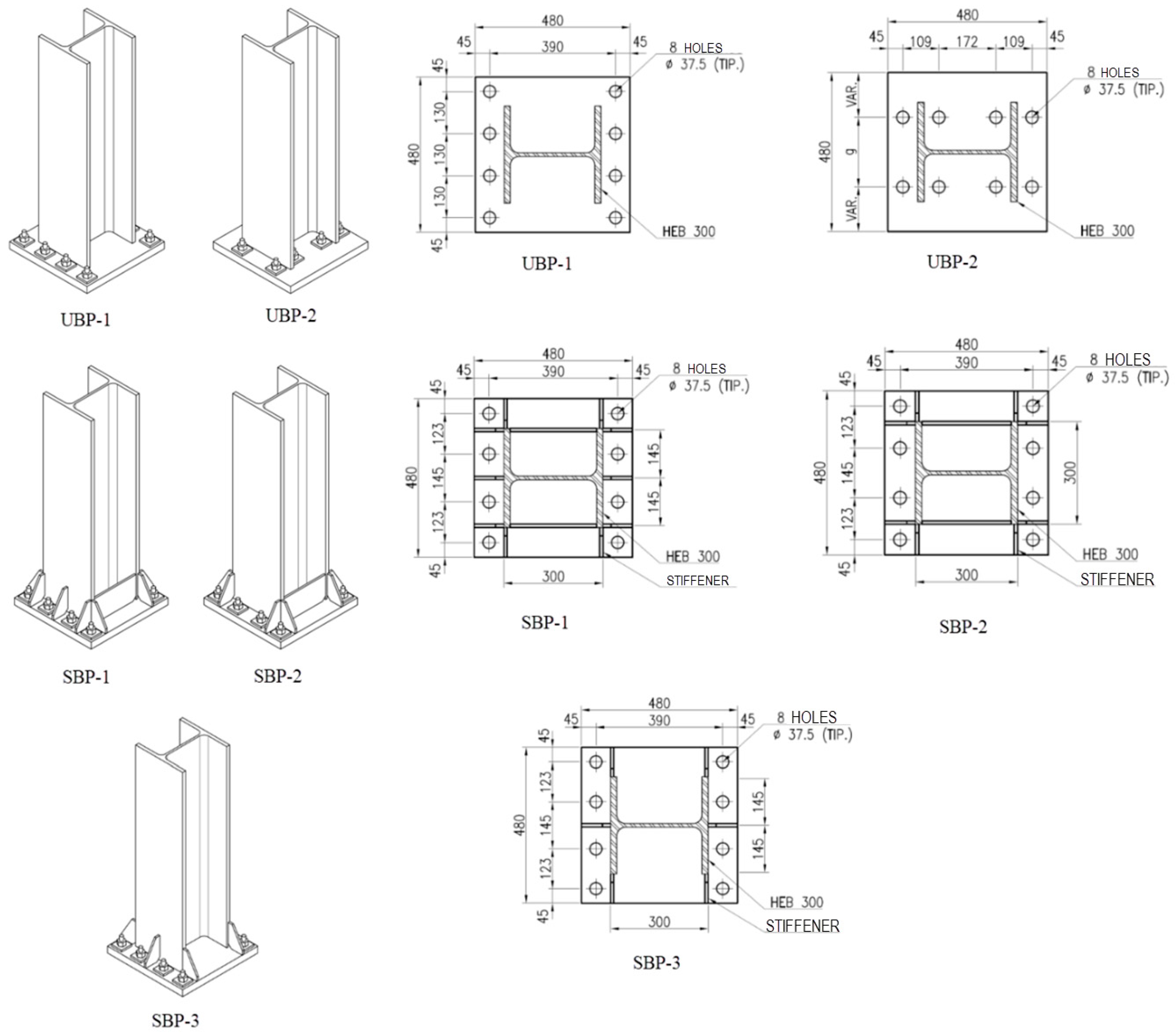 Detail Column Base Plate Detail Column Base Plate