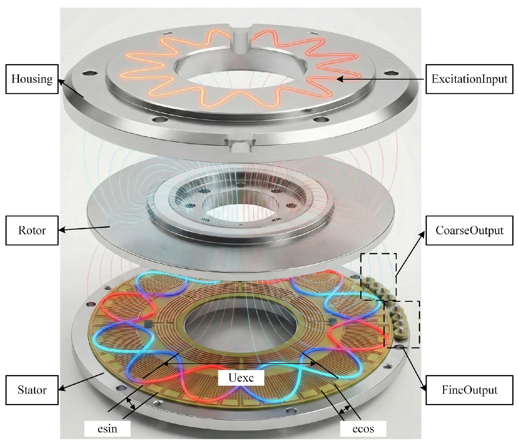 Design and Experimental Validation of a Round Inductosyn-Based Angular ...