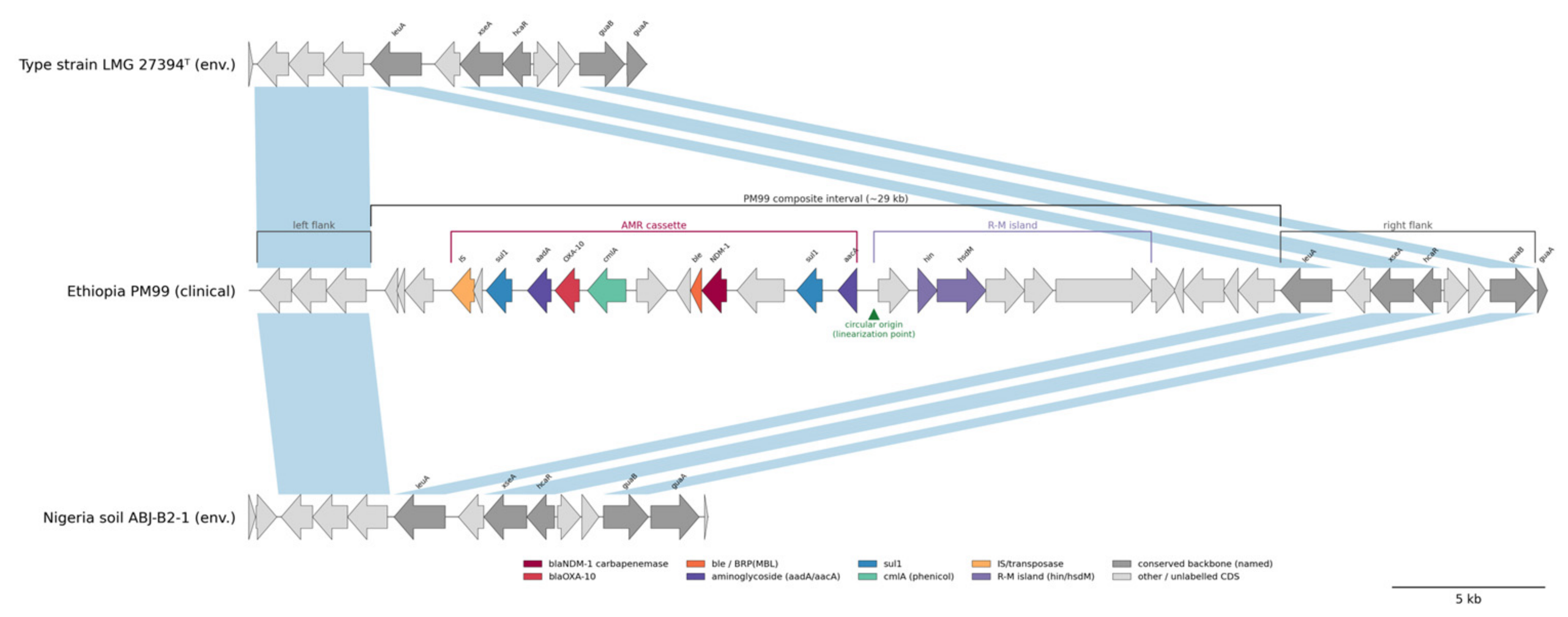 Genomic Evidence for Mobile-Element-Associated Resistance: Predicted ...