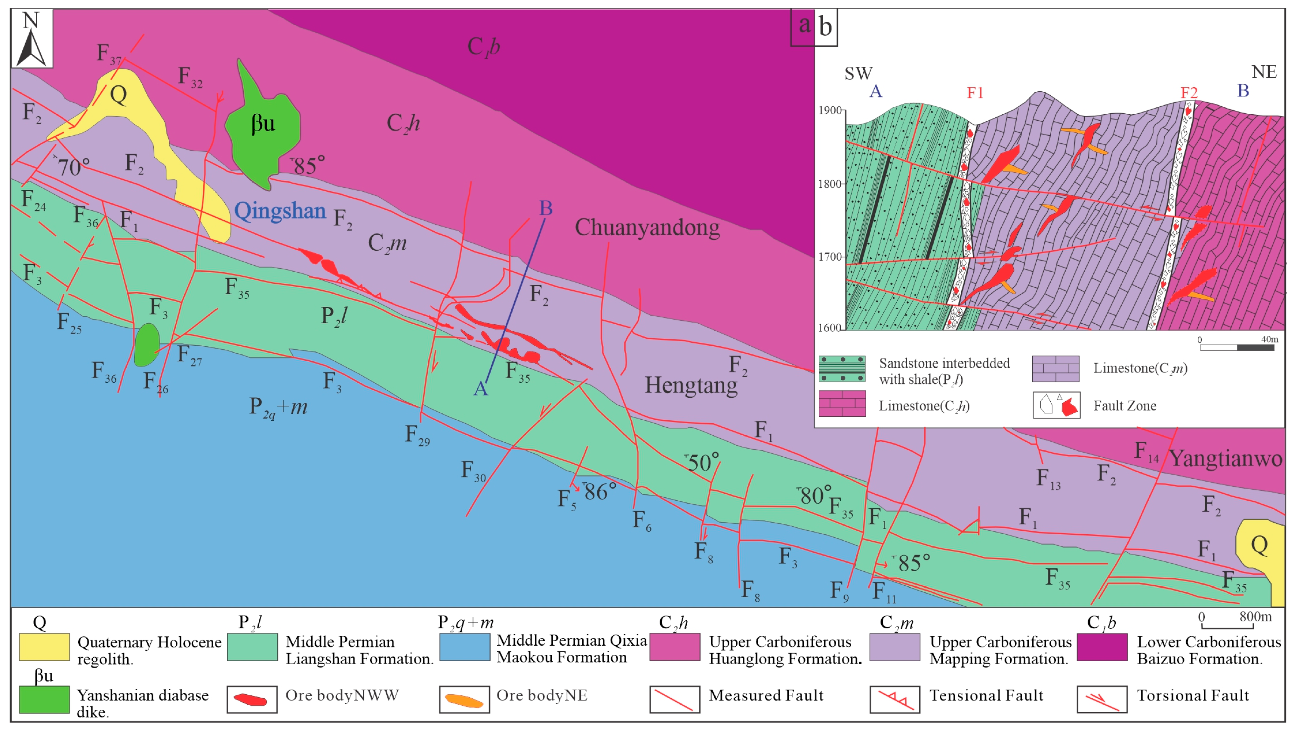 Origin and Evolution of the Qingshan Pb–Zn Deposit, Northwestern ...