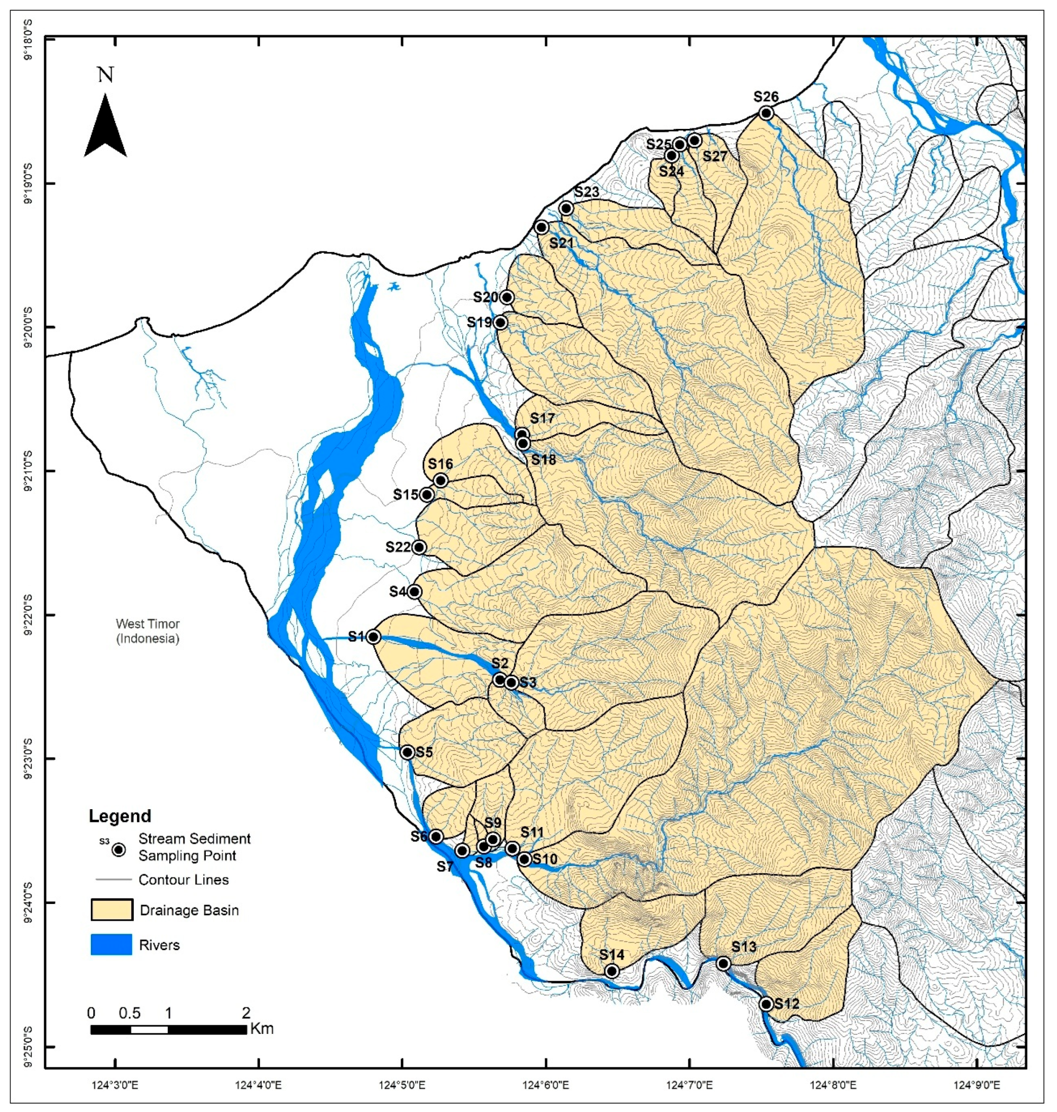 Multi-Metal Geogenic Anomalies in the Western Oecusse Enclave (Timor ...
