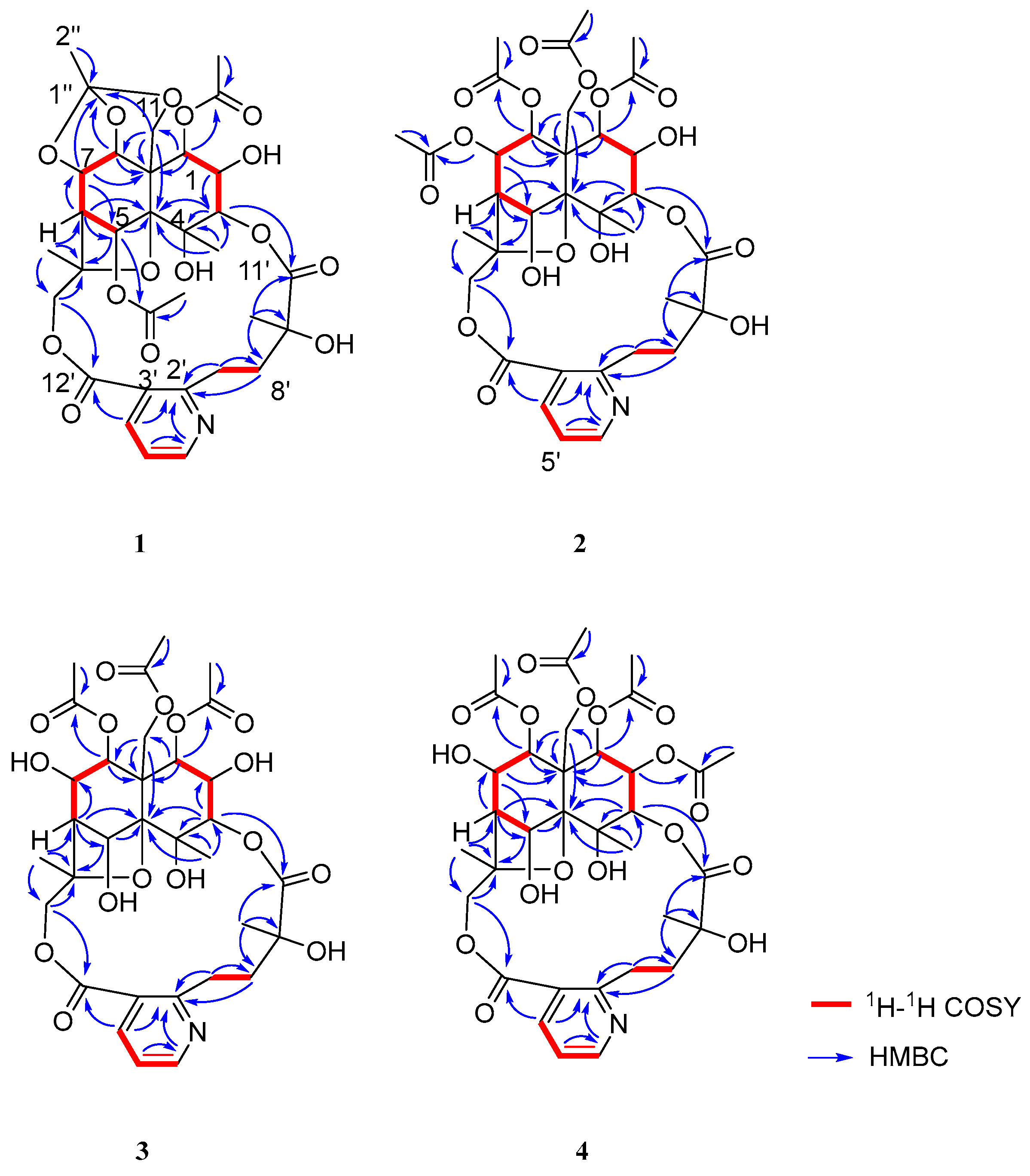 Four New Sesquiterpene Pyridine Alkaloids from the Roots of ...