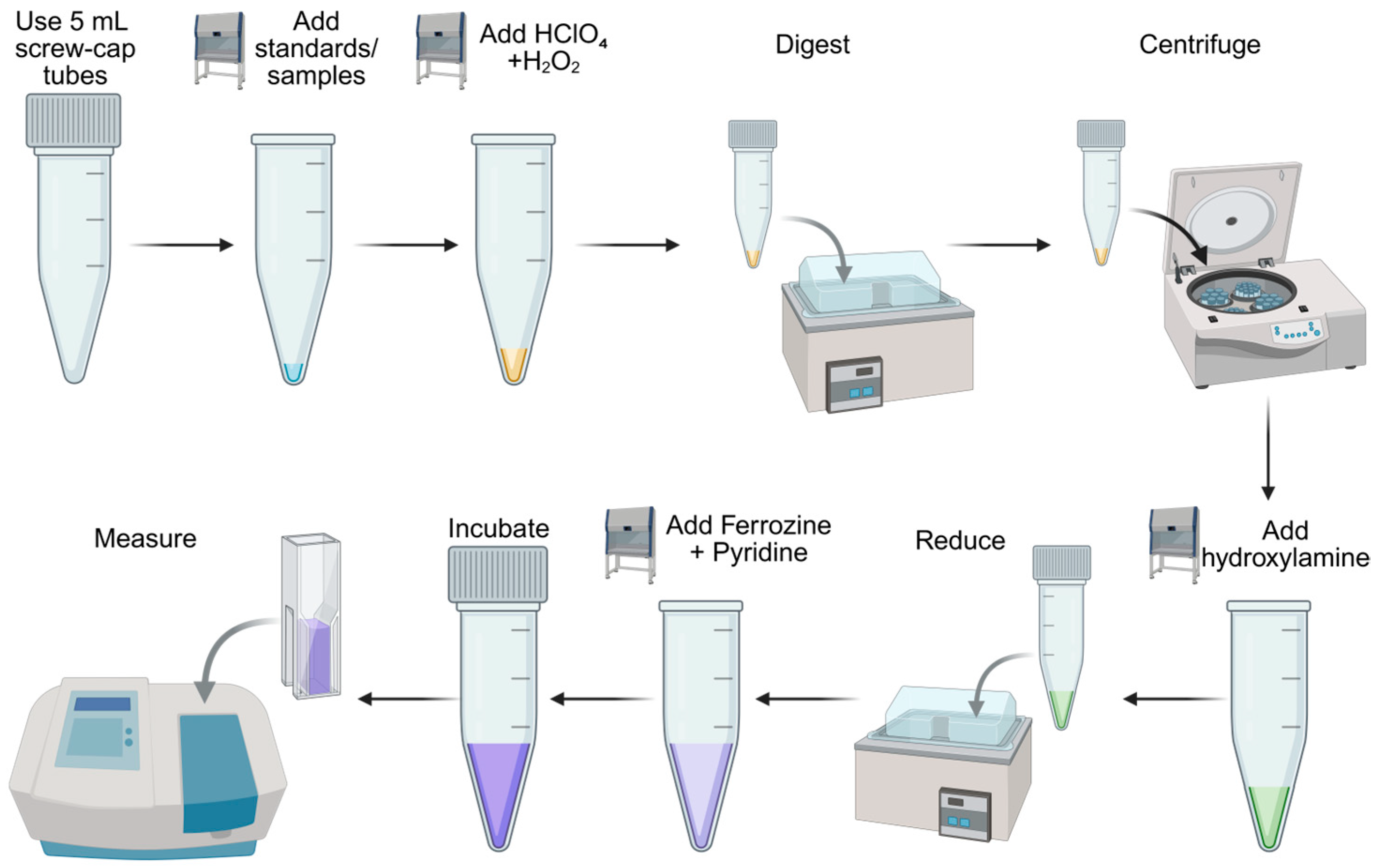 An Improved Ferrozine-Based Protocol for Safe, Reproducible, and ...