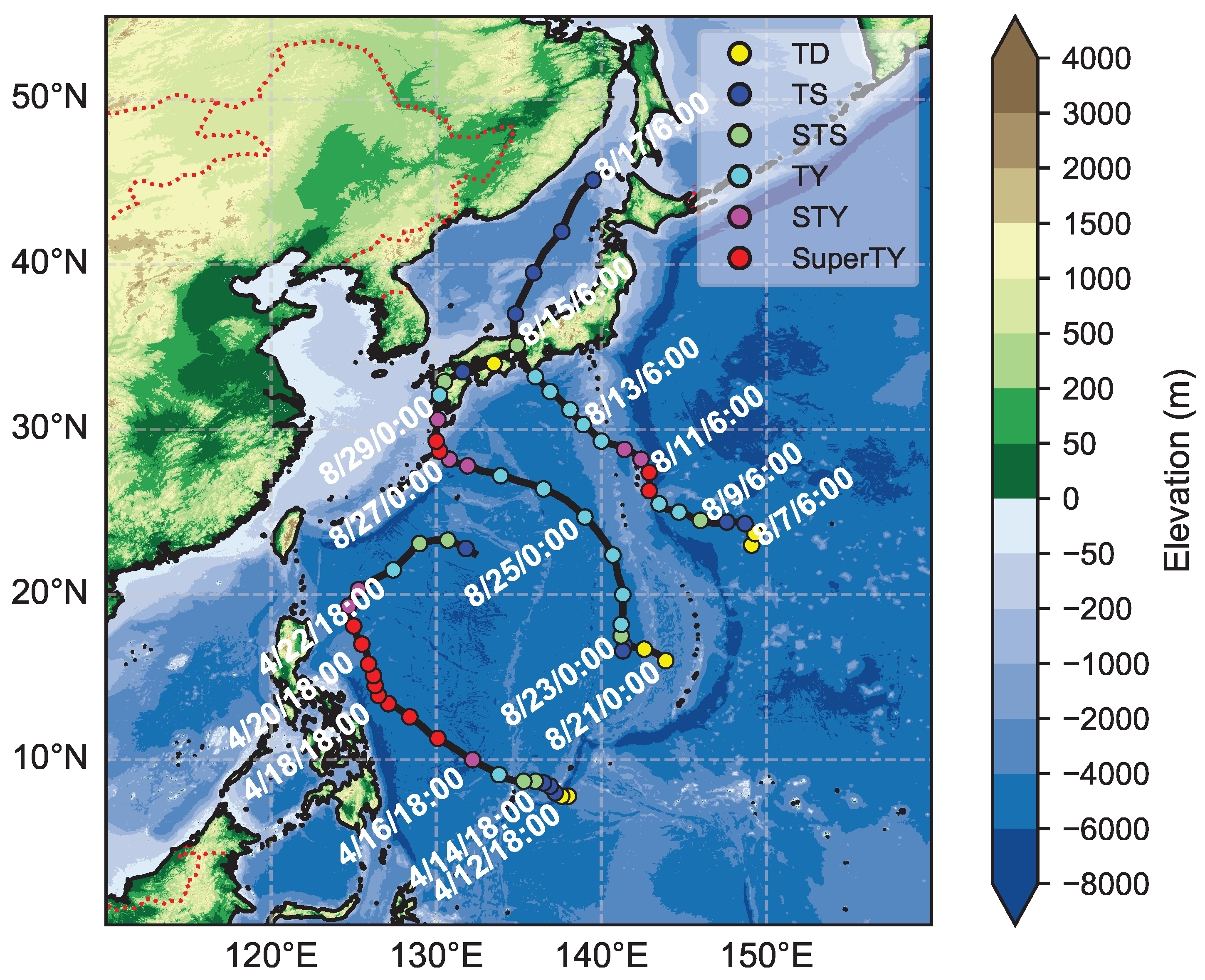 The Track-Long Scale Response Modes of Sea Surface Temperature ...