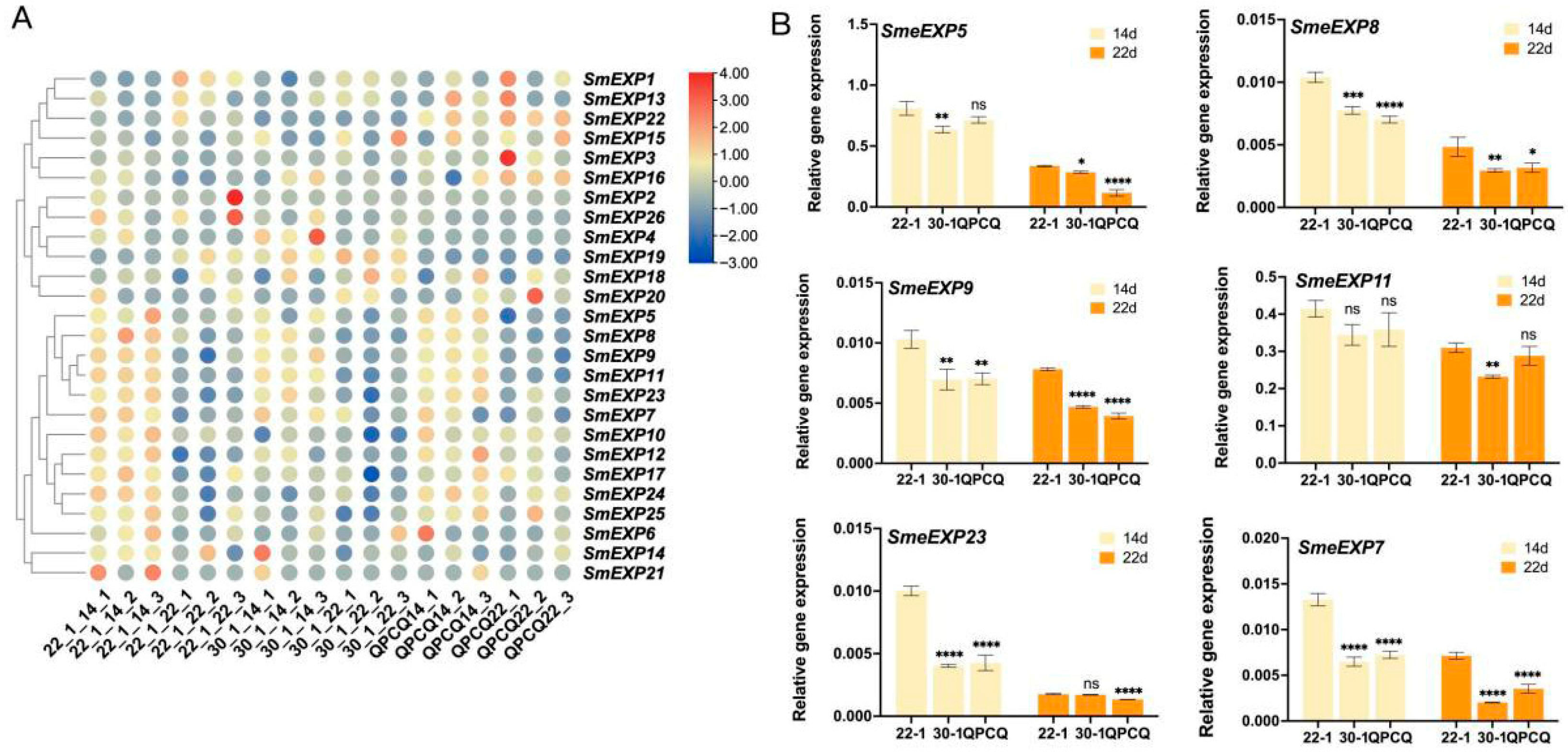 Genome-Wide Characterization of the Expansin Gene Family in Eggplant ...