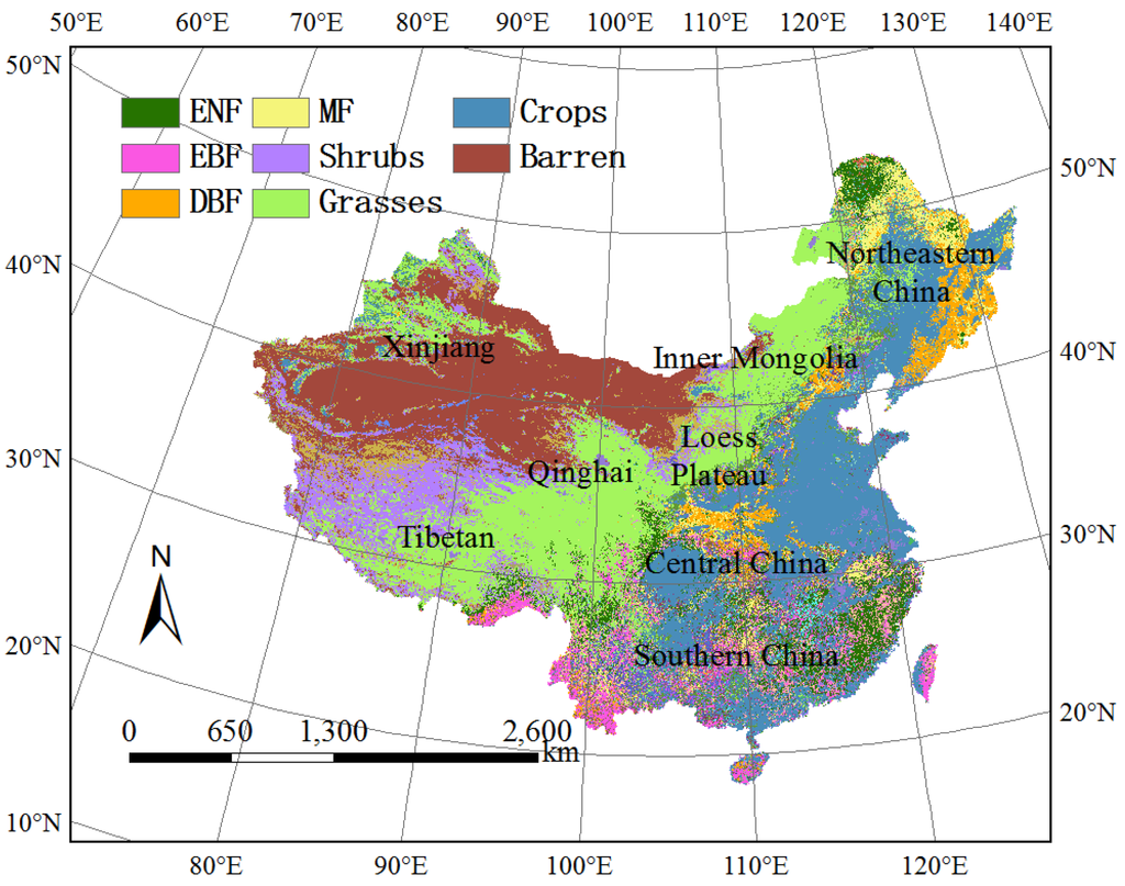 Responses of Natural Vegetation Dynamics to Climate Drivers in China ...