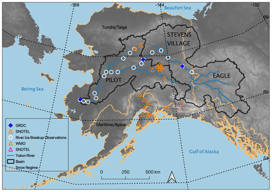 Snow Phenology and Hydrologic Timing in the Yukon River Basin, AK, USA