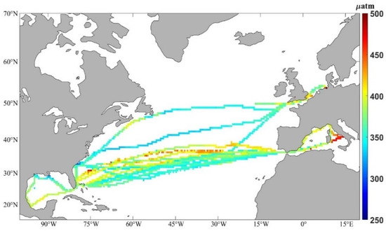 Space-Time Sea Surface pCO2 Estimation in the North Atlantic Based on ...