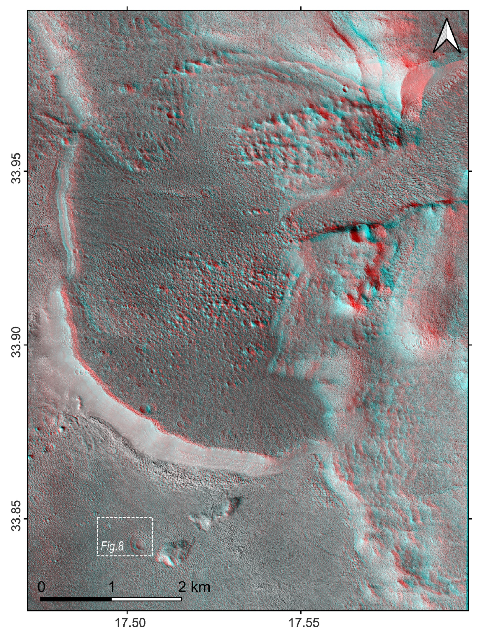 Geomorphological Evidence of Ice Activity on Mars Surface at Mid-Latitudes